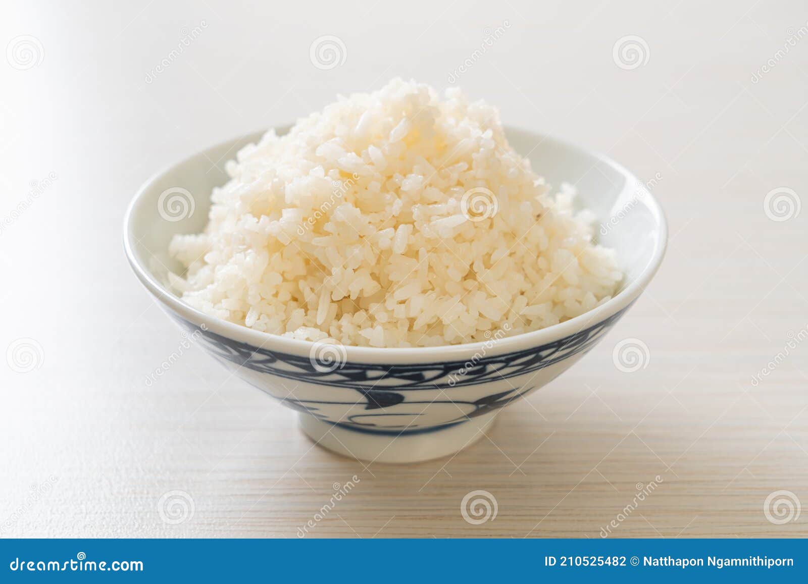 Cooked white rice bowl stock photo. Image of cereal - 210525482