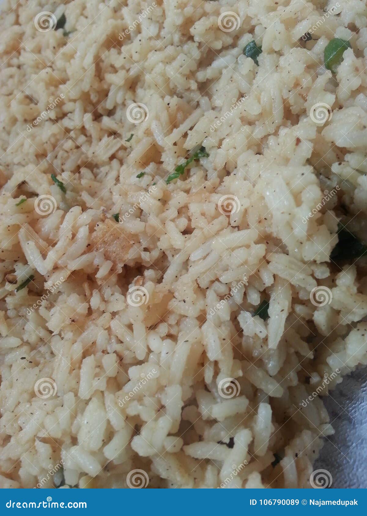 Cooked white Thai rice stock image. Image of rice, shot - 106790089