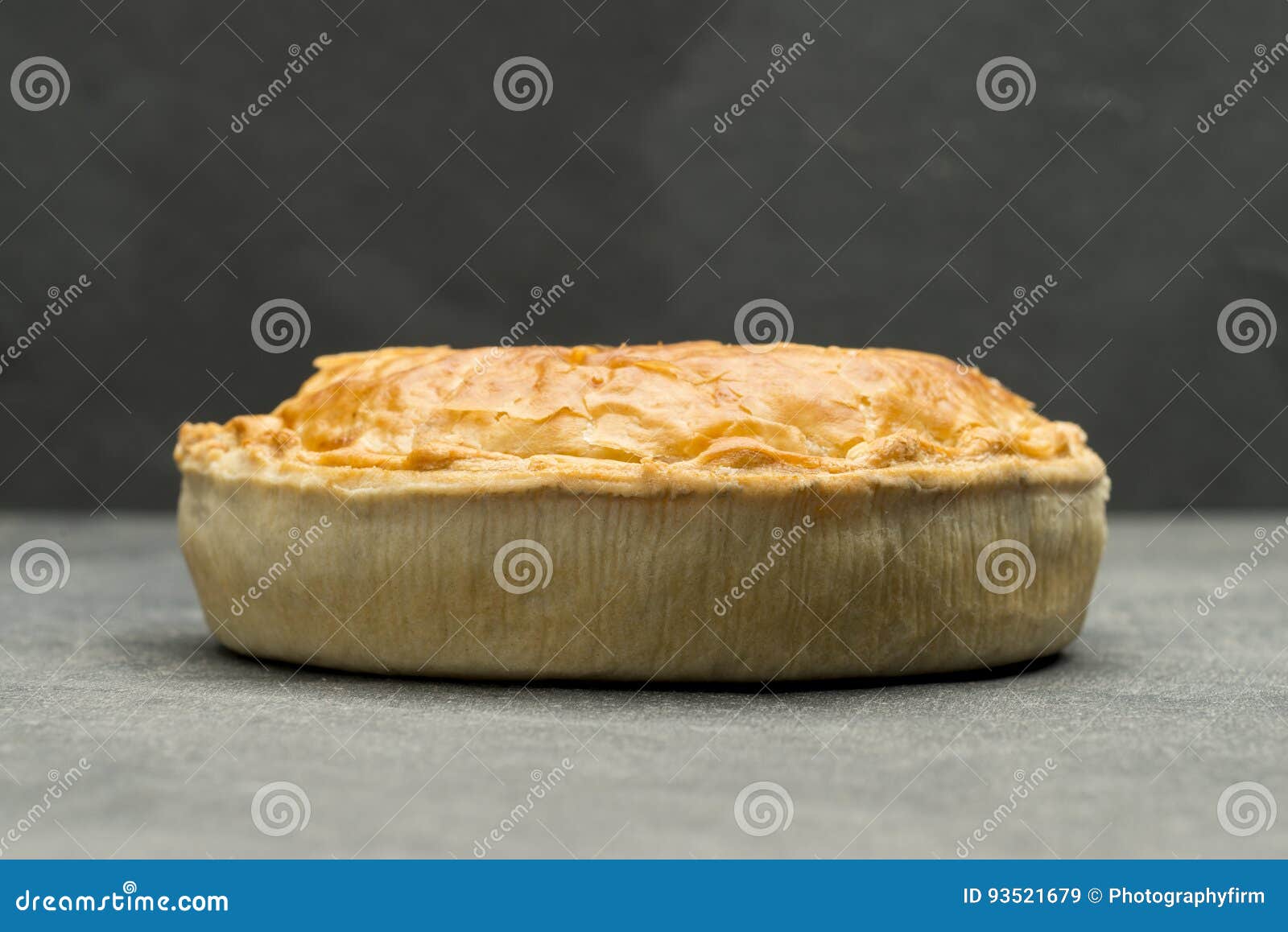 Whole Meat Pie Viewed from Its Side Stock Image - Image of turkey ...