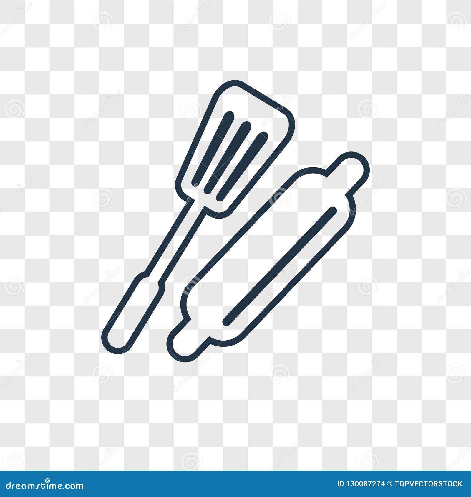 Cooker Concept Vector Linear Icon Isolated on Transparent Background ...