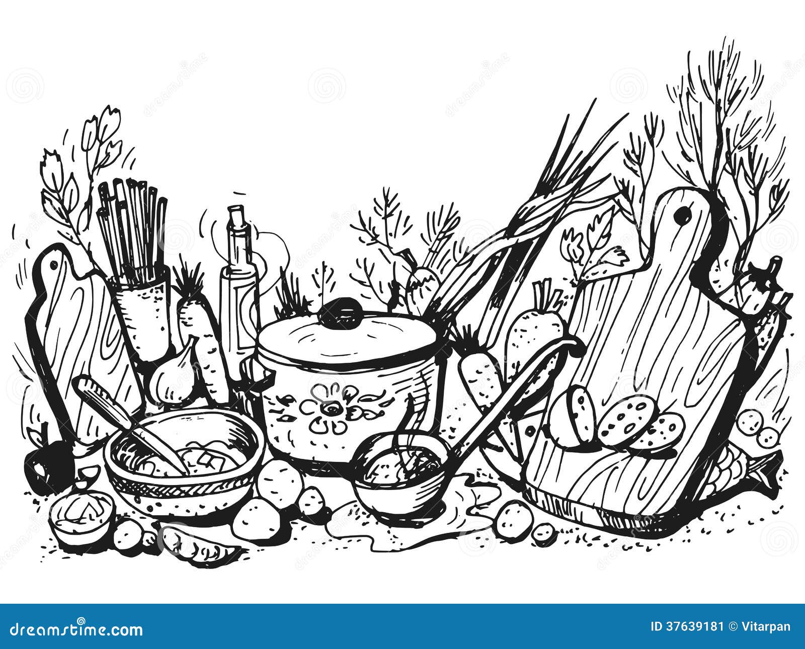 Cookery stock vector. Illustration of menu, board, prepared - 37639181