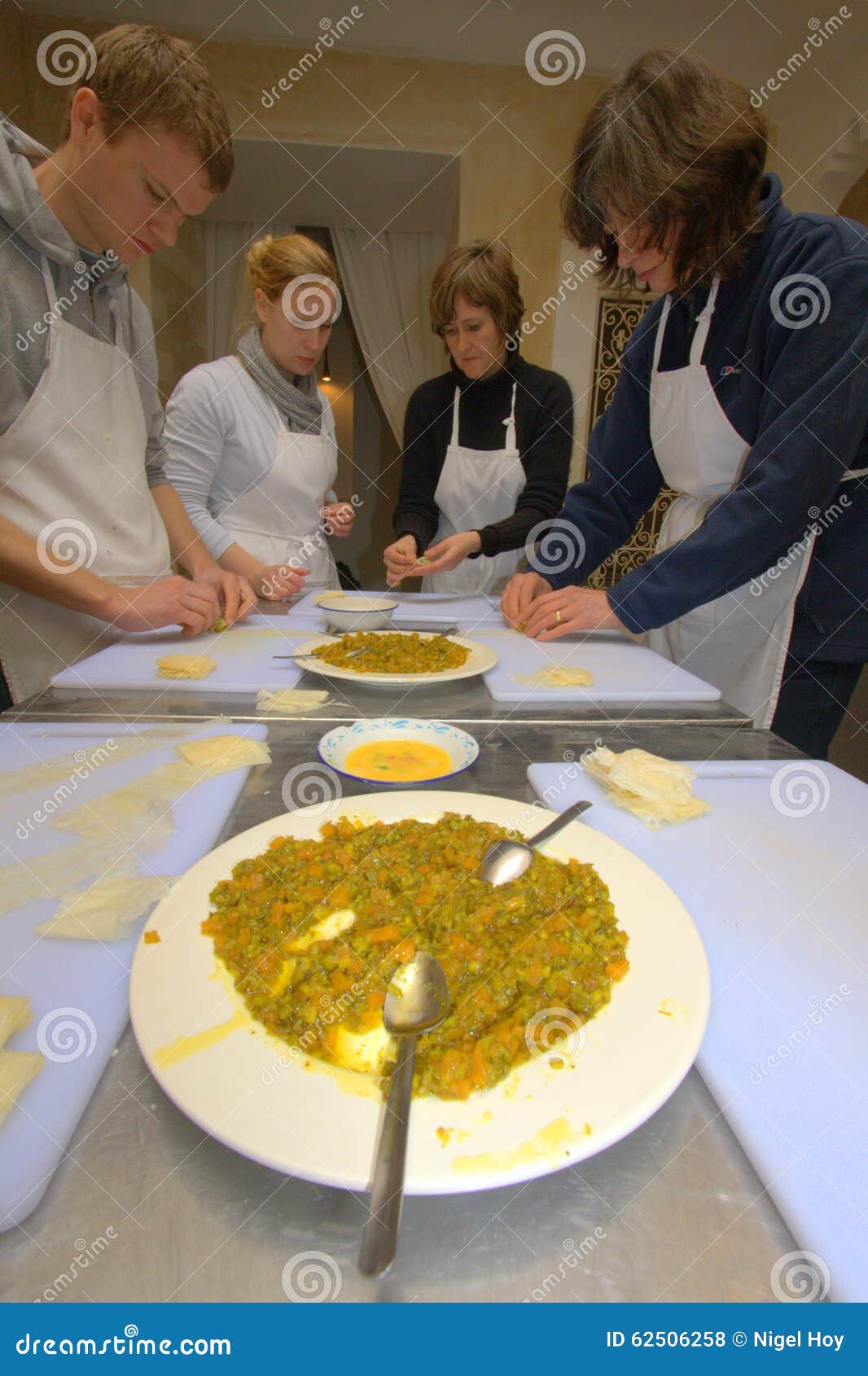 Young People Learning To Cook Editorial Stock Photo - Image of young ...
