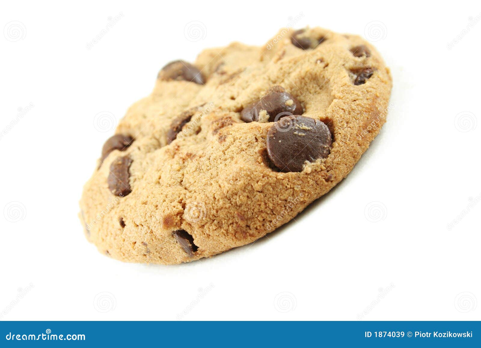 Cookie stock image. Image of isolated, chocolate, macro - 1874039