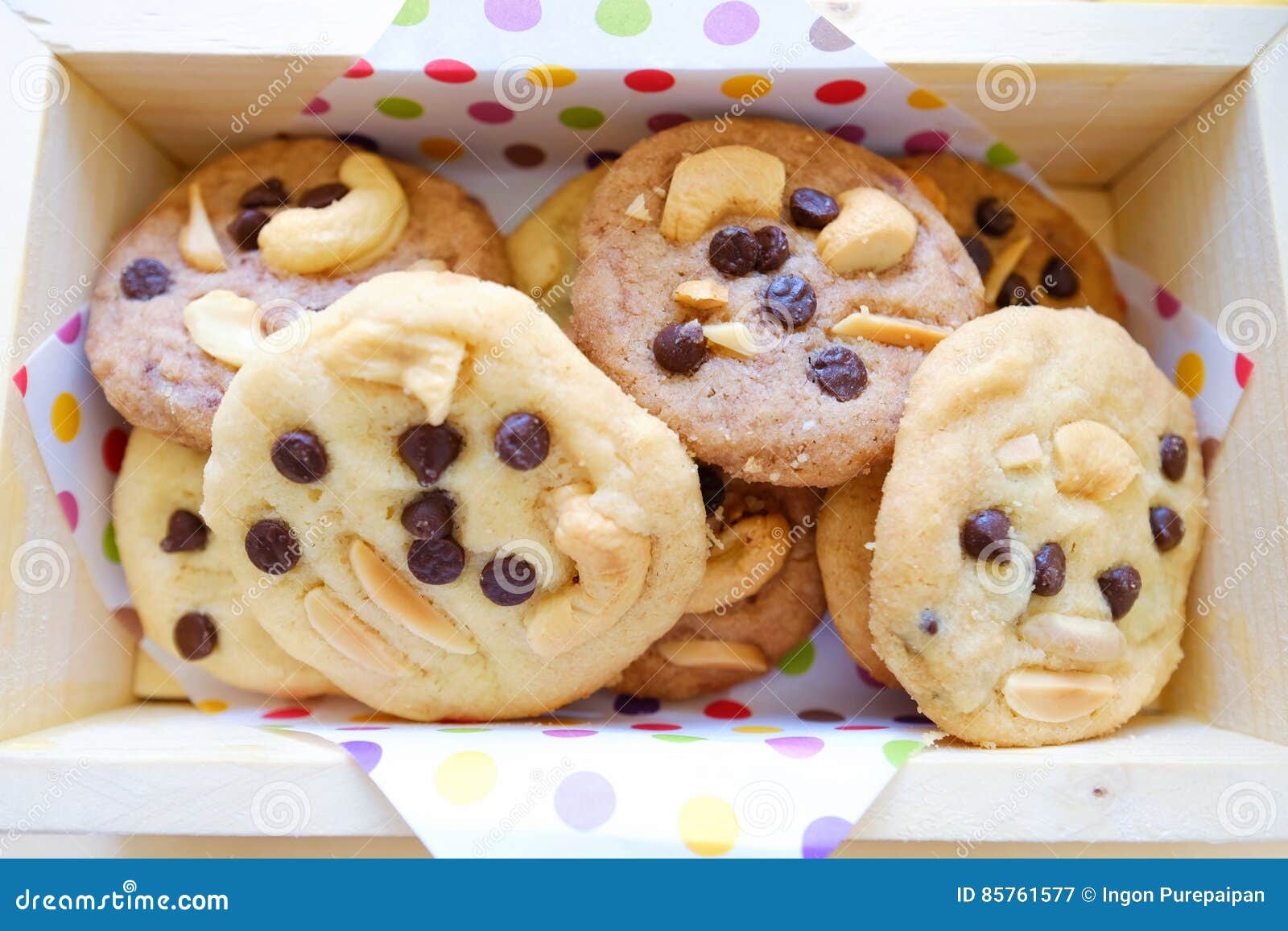 Cookie in the Box stock image. Image of handmade, bakery - 85761577