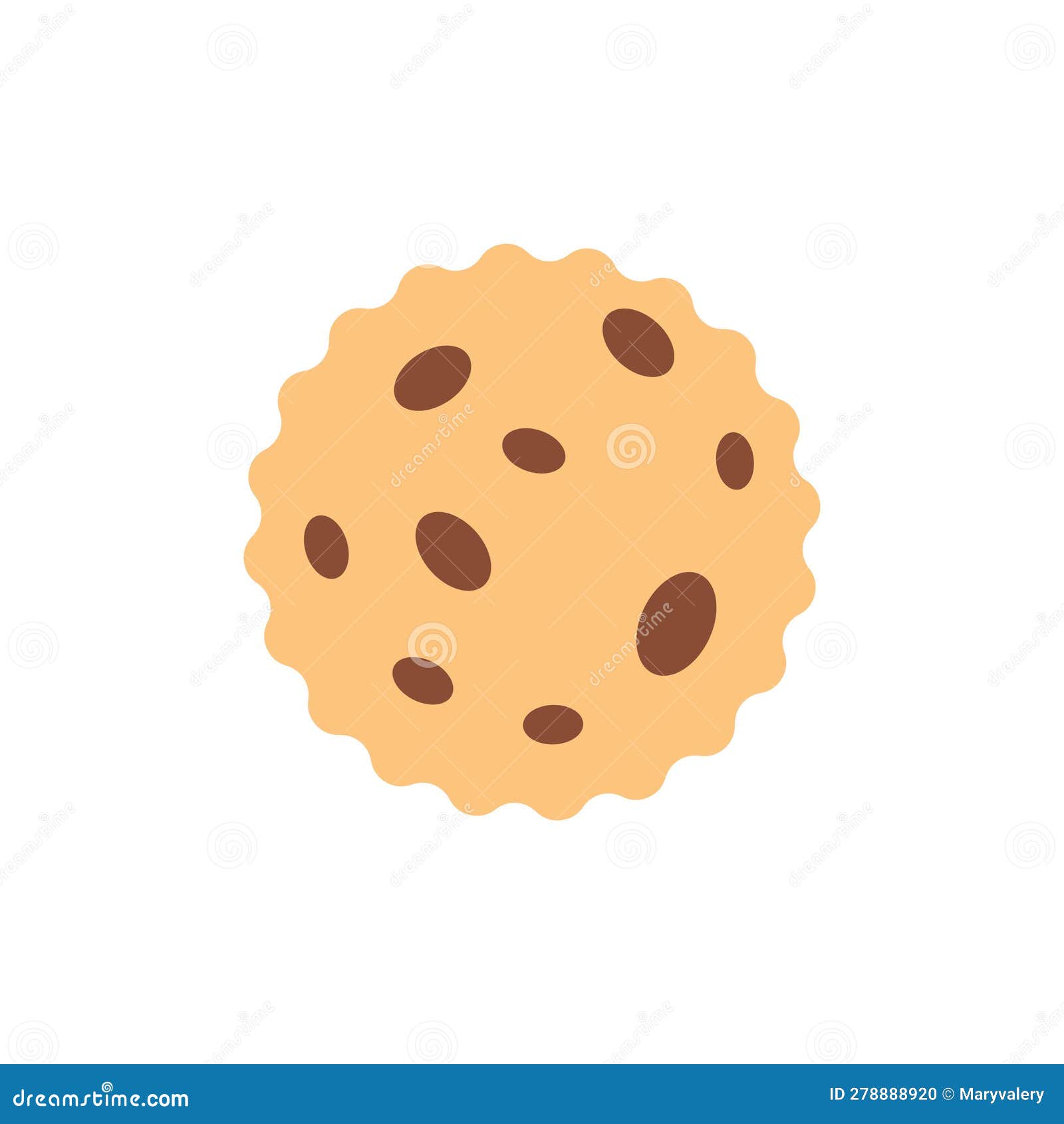 Cookie Cartoon Isolated. Vector Illustration Food Stock Vector ...