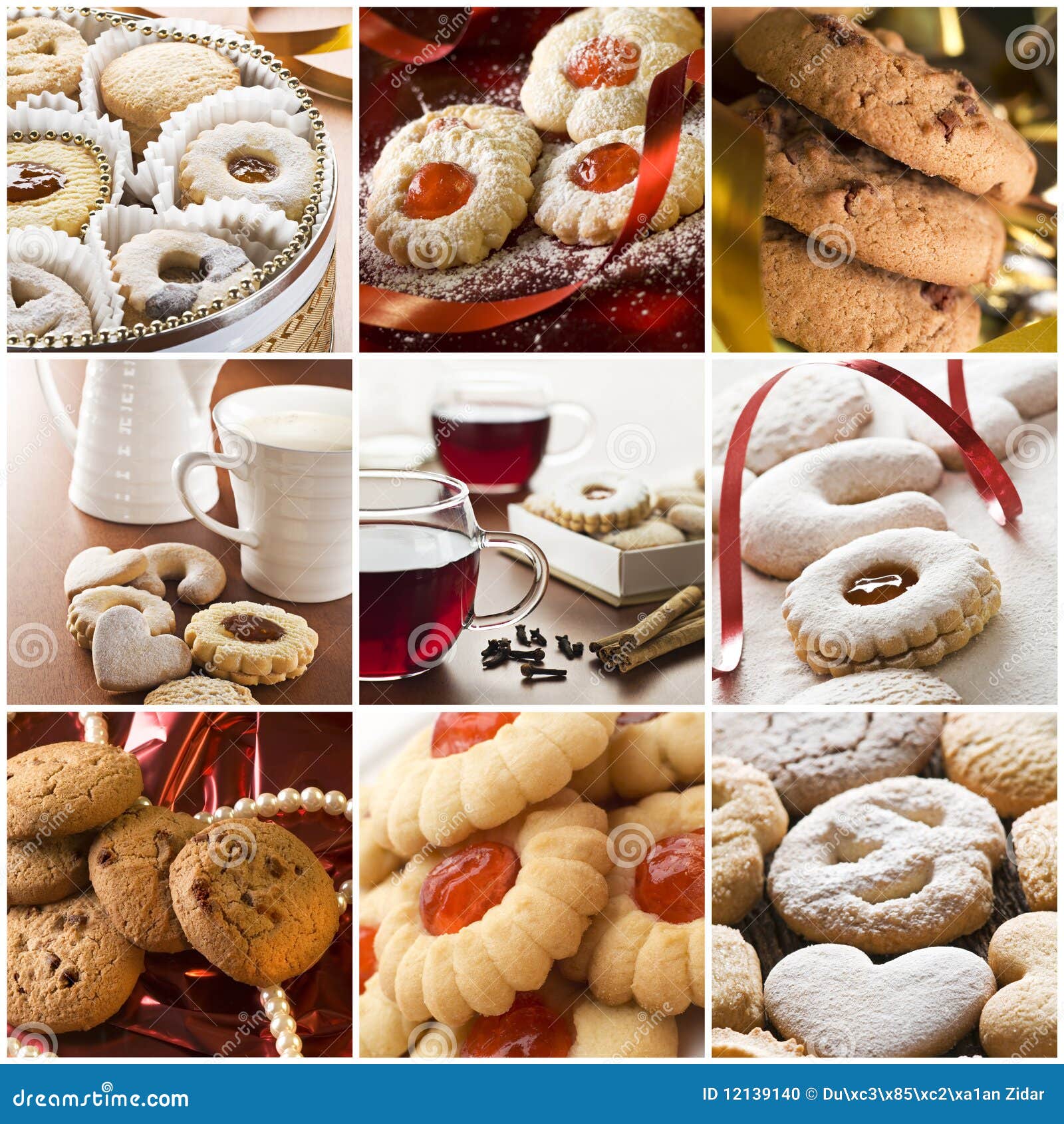 Cookie collage stock photo. Image of candies, cracker - 12139140