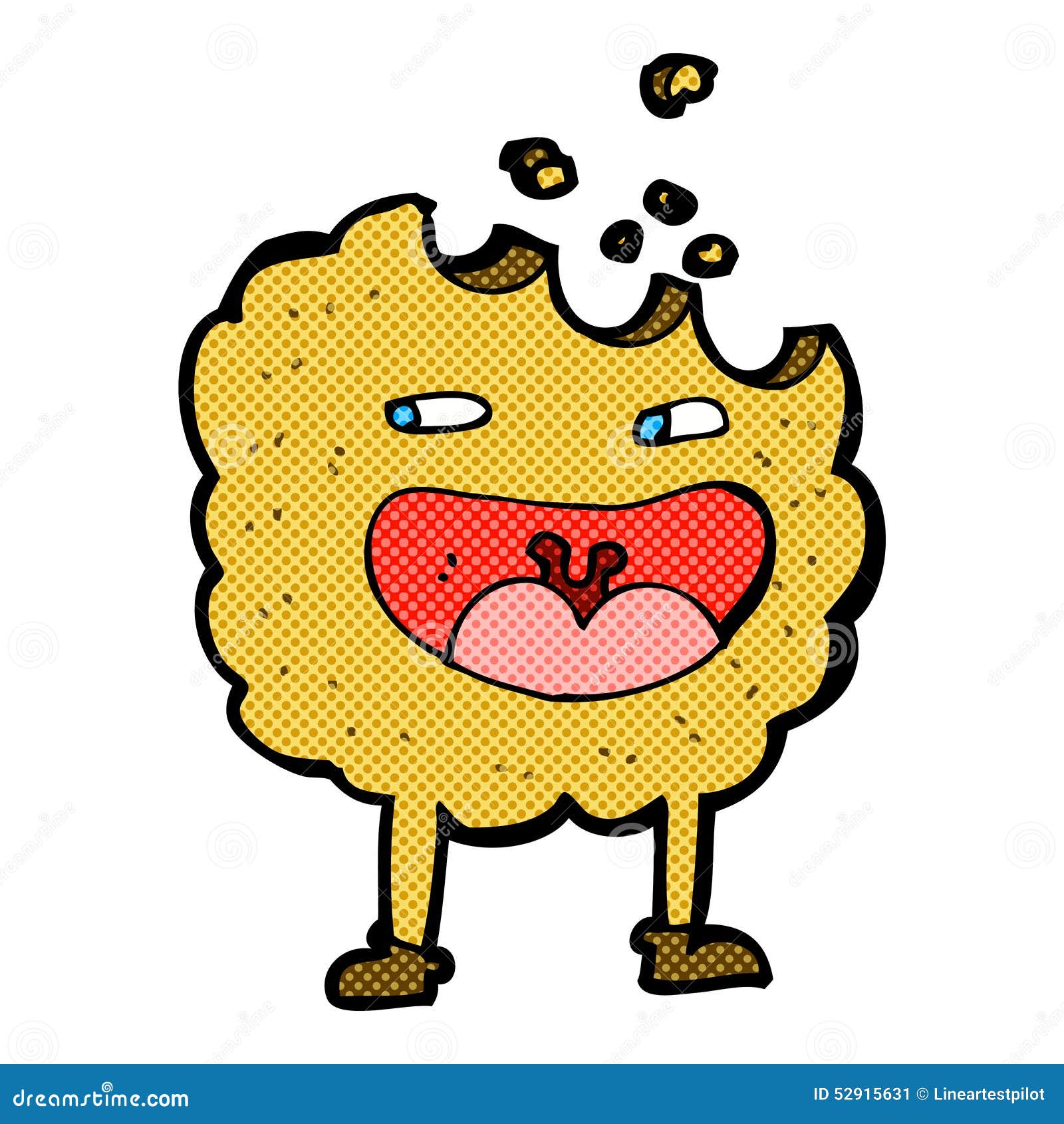 Cookie Comic Cartoon Character Stock Illustration - Illustration of ...