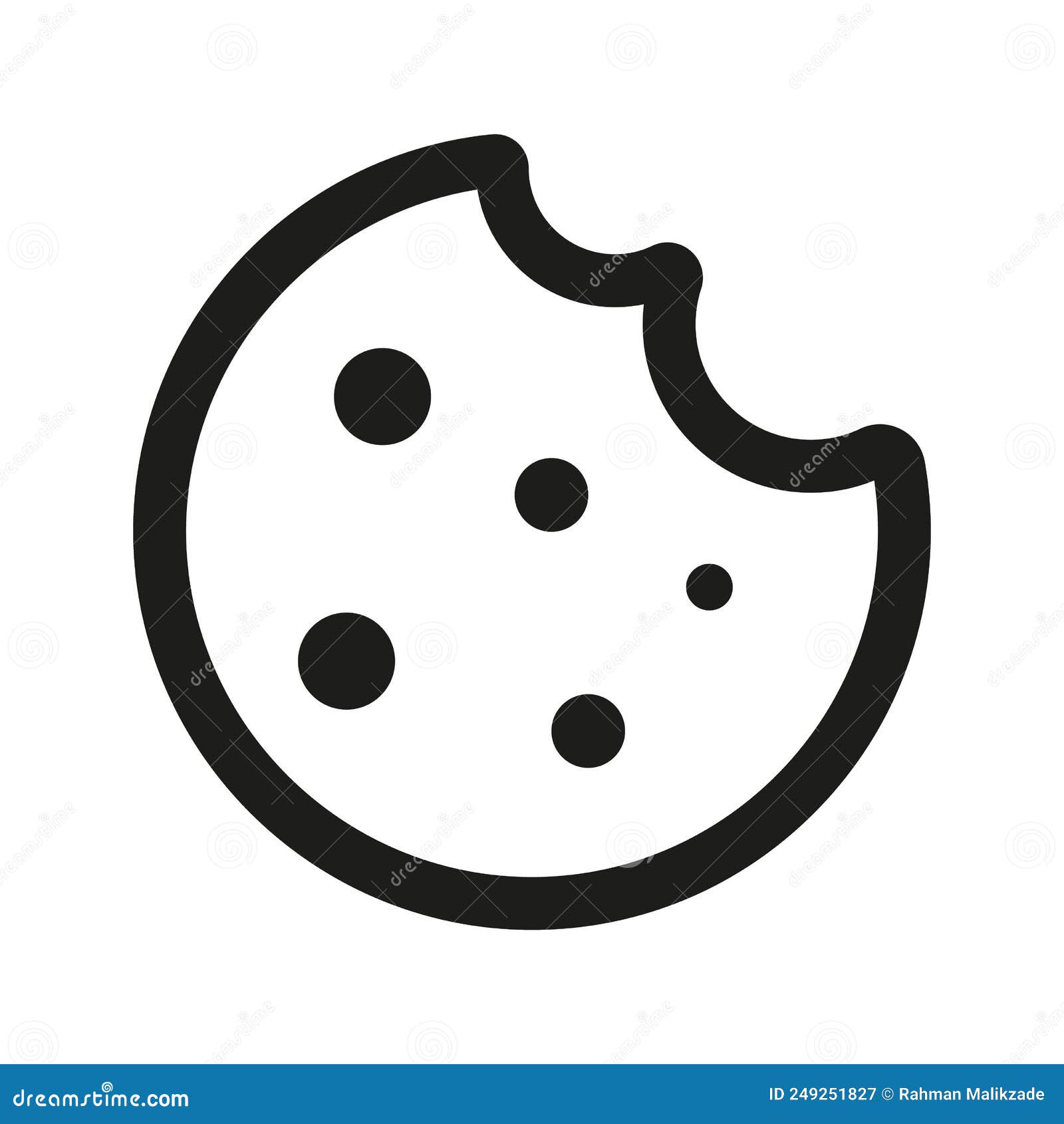 Cookie Concept Line Icon. Linear Cookie Concept Outline Symbol Design ...