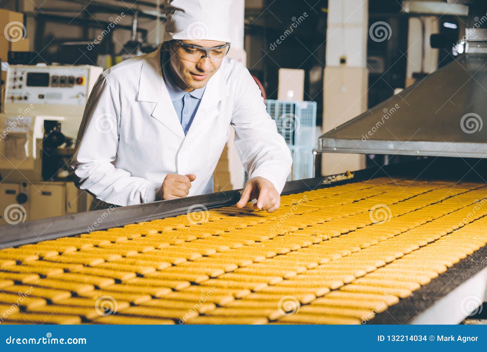 Cookie factory making stock photo. Image of crackers - 132214034