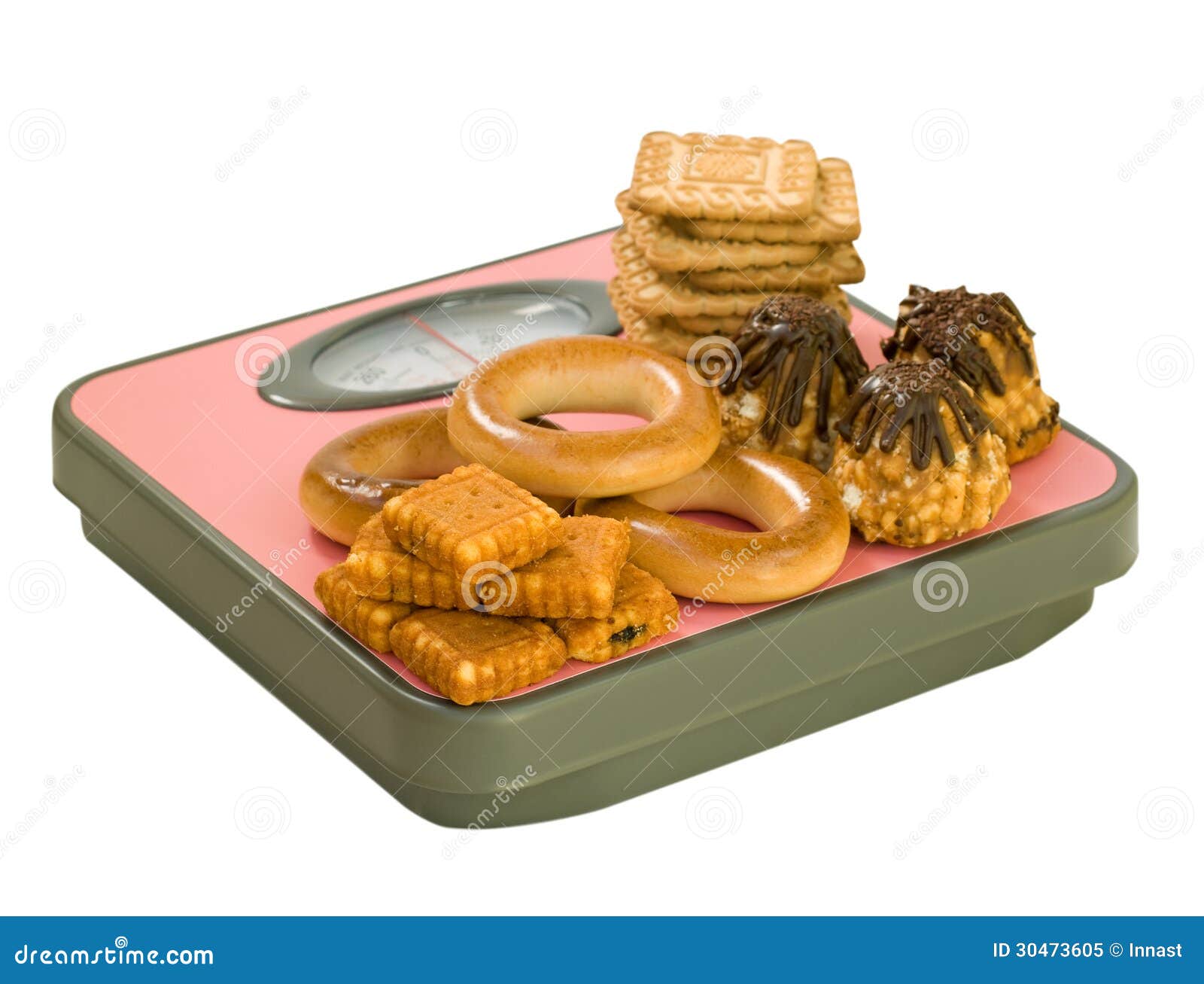 Cookie on the floor scale stock image. Image of food - 30473605