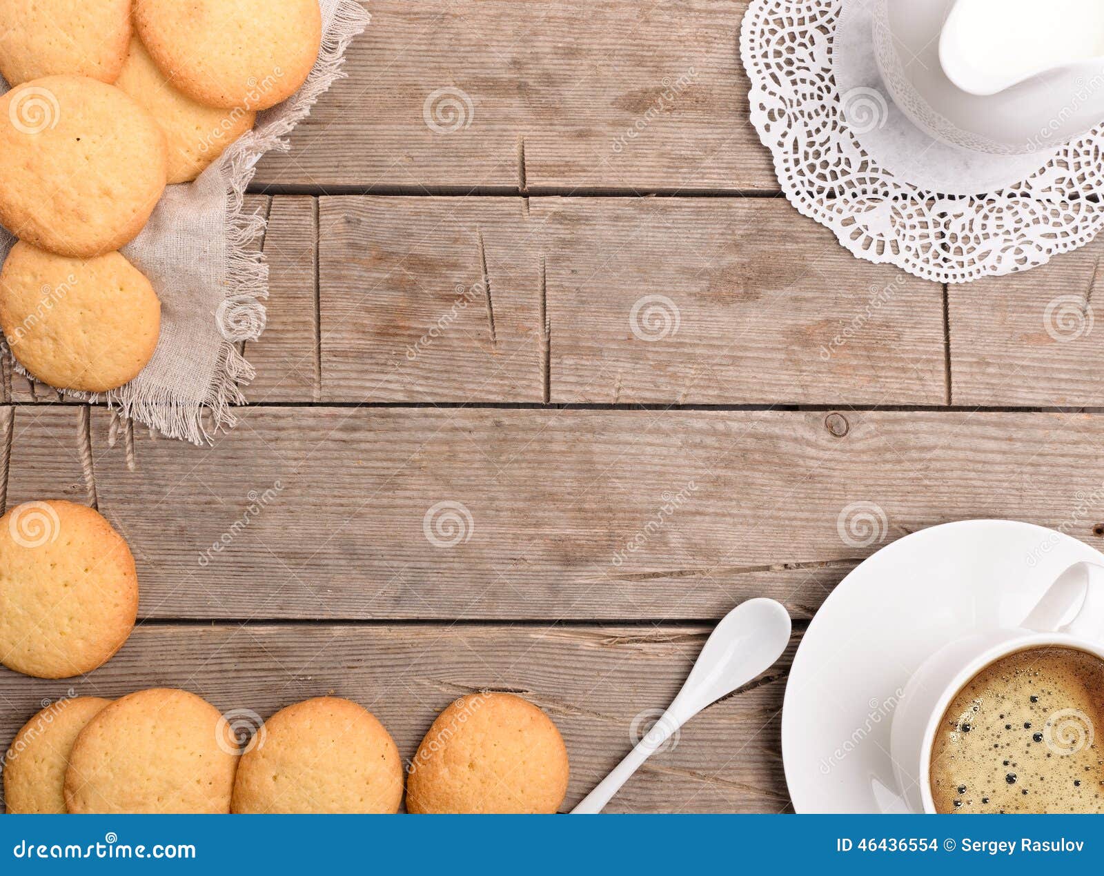 Cookie. Frame. stock photo. Image of cacao, liquid, breakfast - 46436554