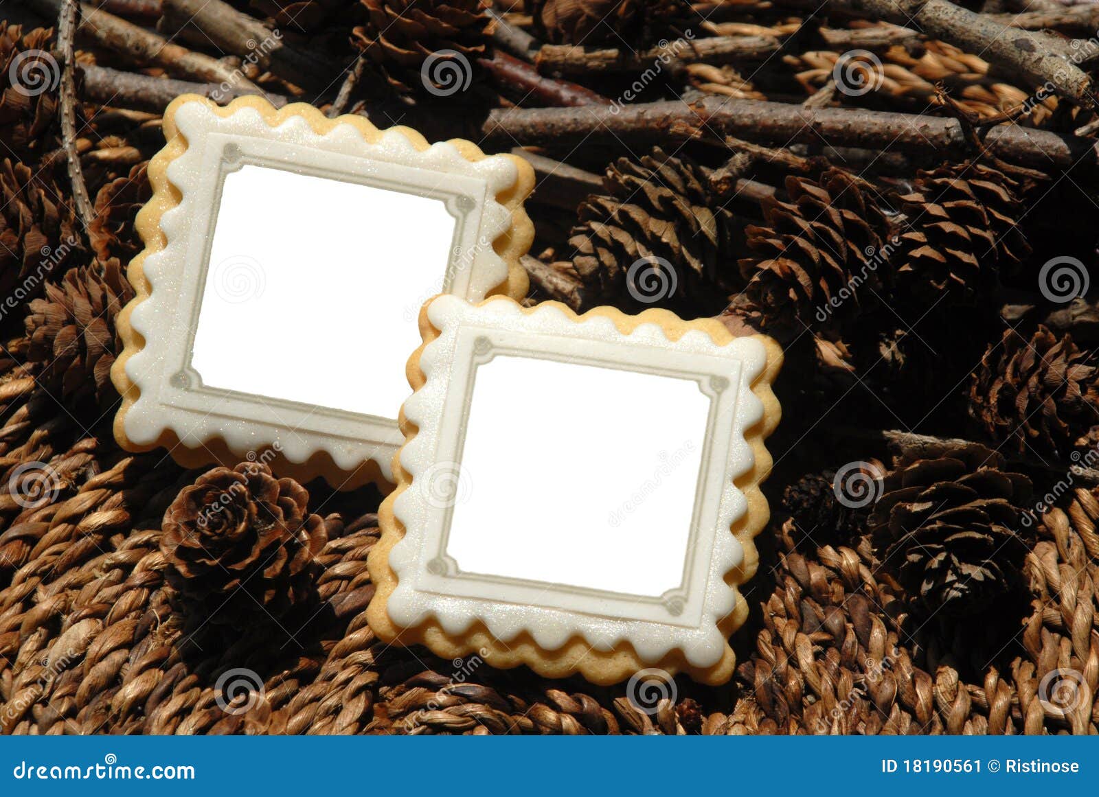 Cookie frame picture stock image. Image of framework - 18190561