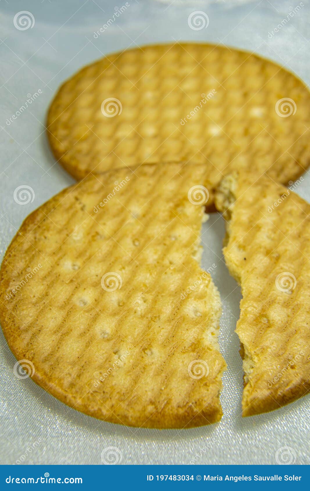 Whole Cookie and Split Cookie. Stock Photo - Image of cookie ...