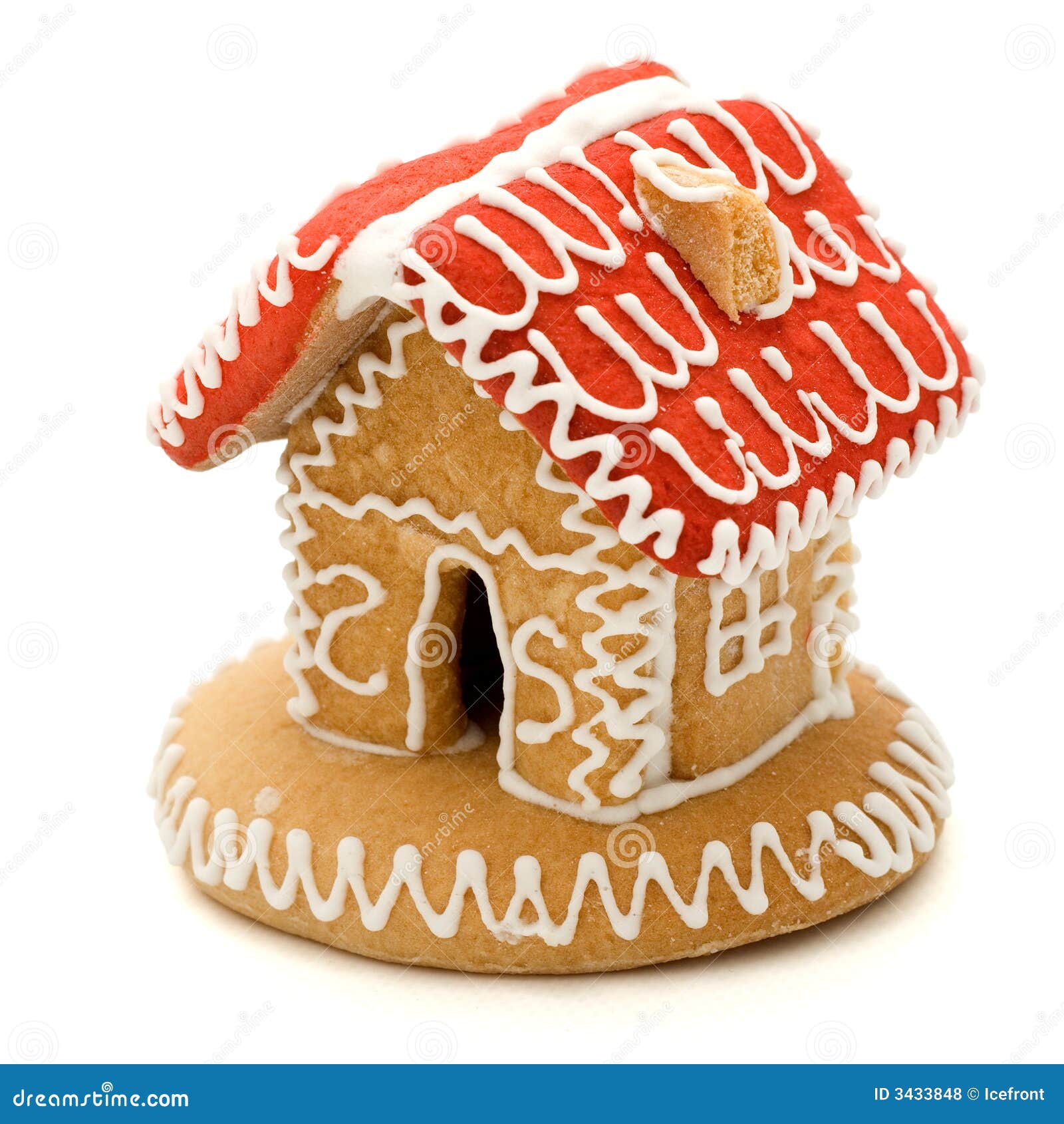 Cookie house stock photo. Image of cookie, decorated, isolated - 3433848