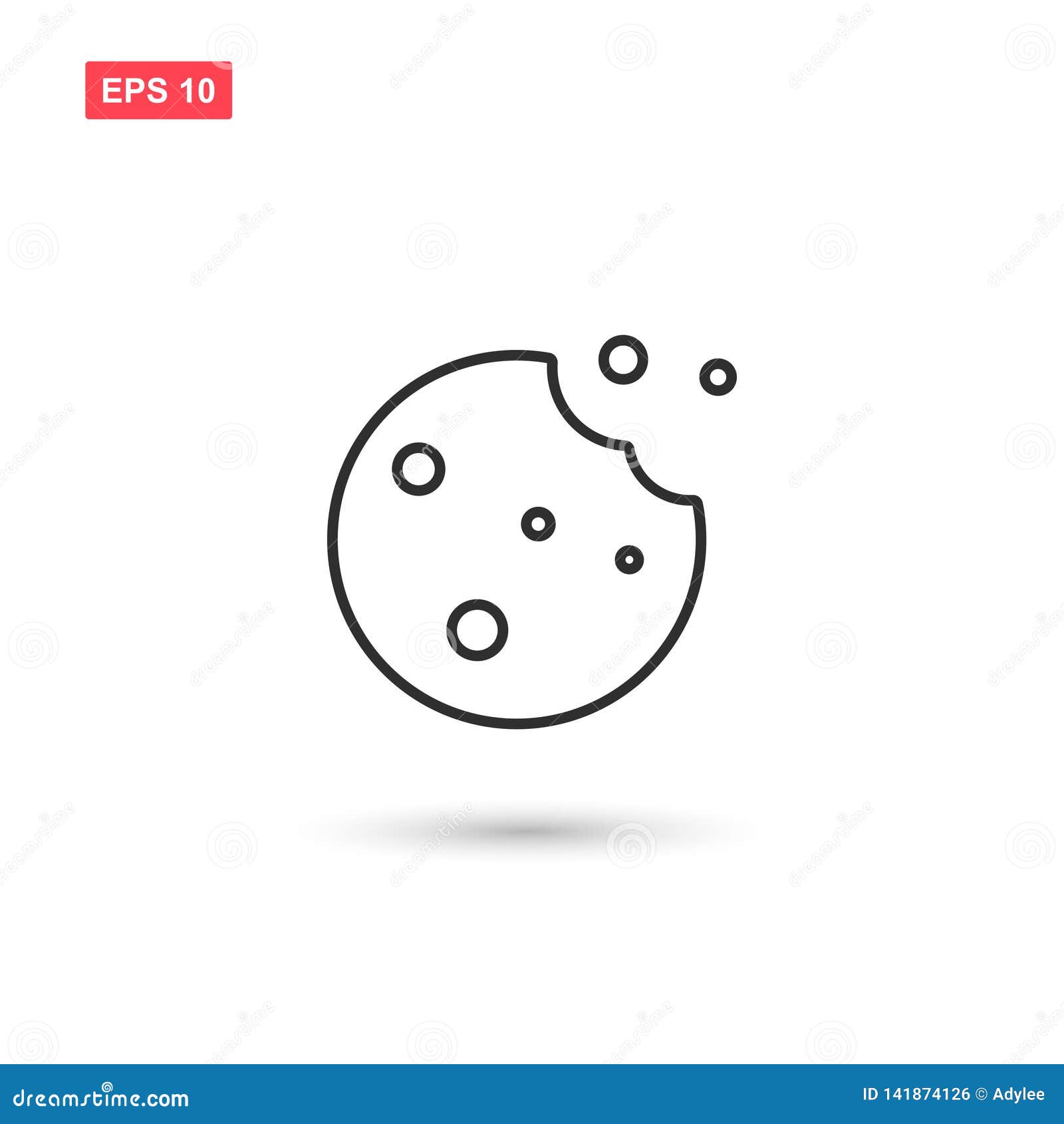 Cookie Icon Vector Isolated 7 Stock Vector - Illustration of pictogram ...