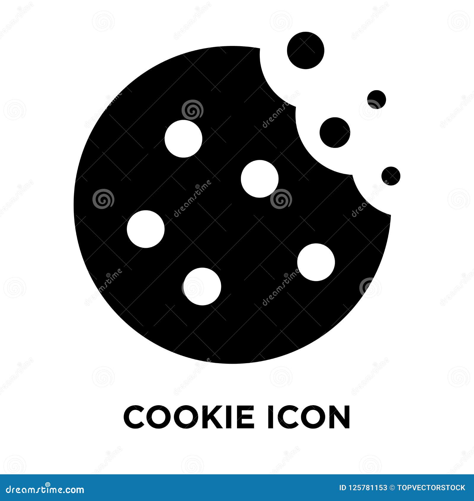 Cookie Icon Vector Isolated On White Background, Logo Concept Of Cookie ...