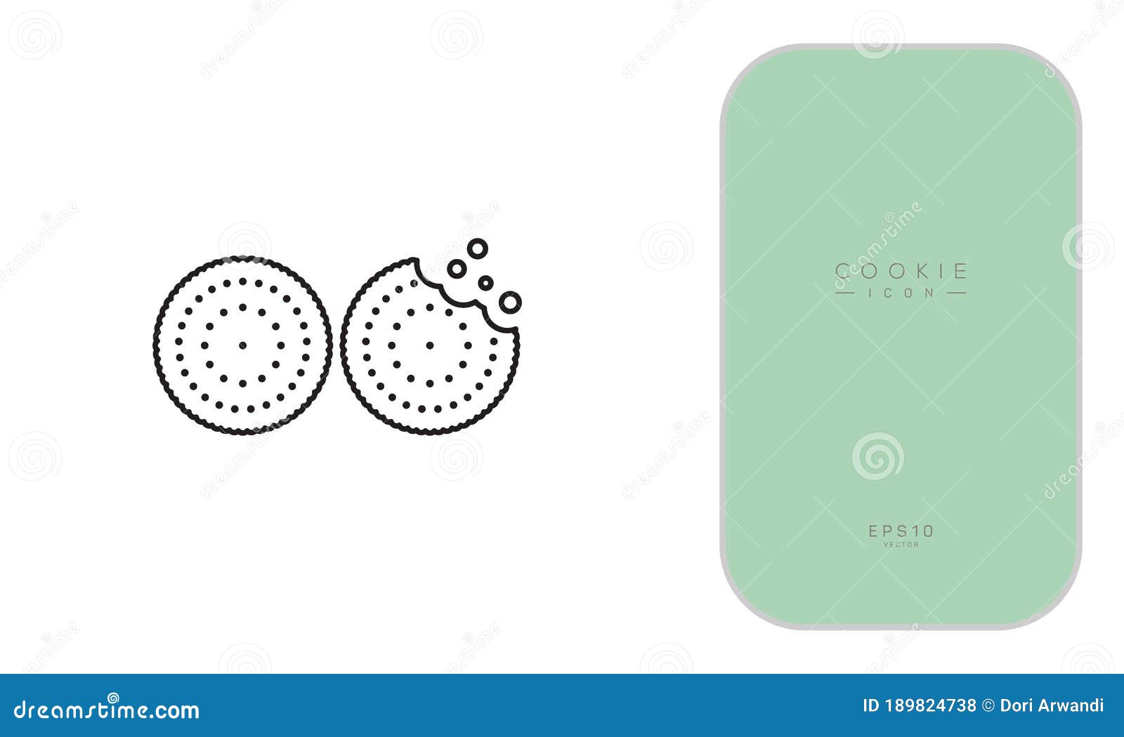 Cookie Icon Vector Isolated On White Background, Logo Concept Of Cookie ...