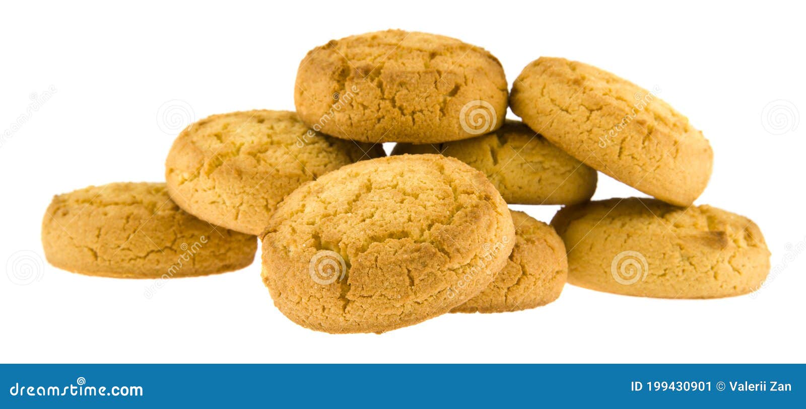 Cookie Isolated on White Background Stock Image - Image of crunchy ...