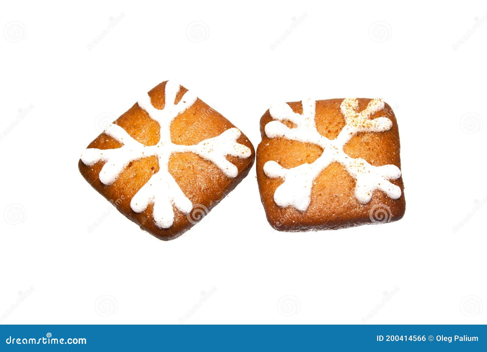 Cookie Isolated on White Background Stock Photo - Image of eating ...