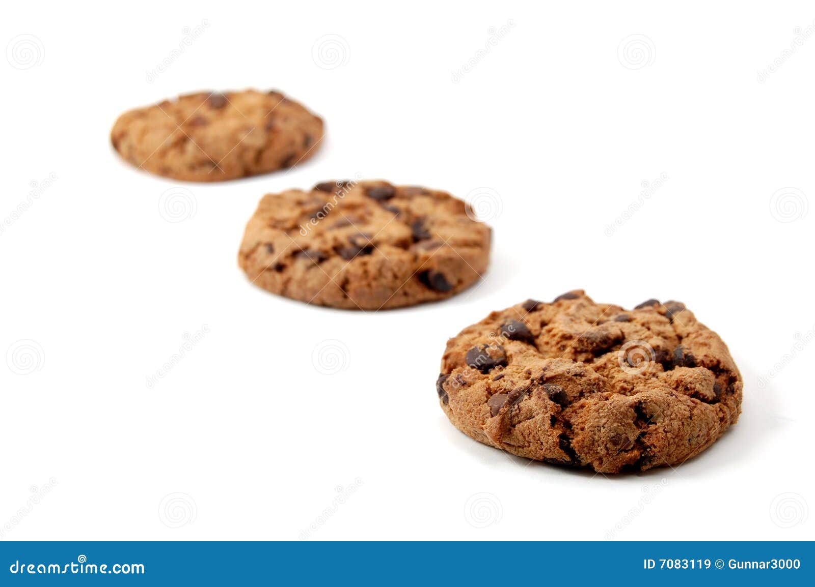 Cookie Isolated on White Background Stock Image - Image of background ...