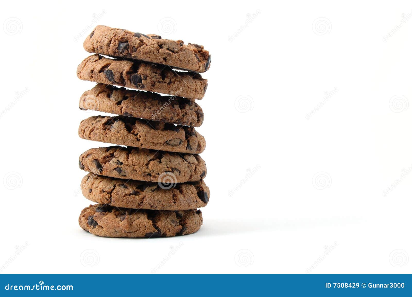 Cookie Isolated on White Background Stock Image - Image of baked ...