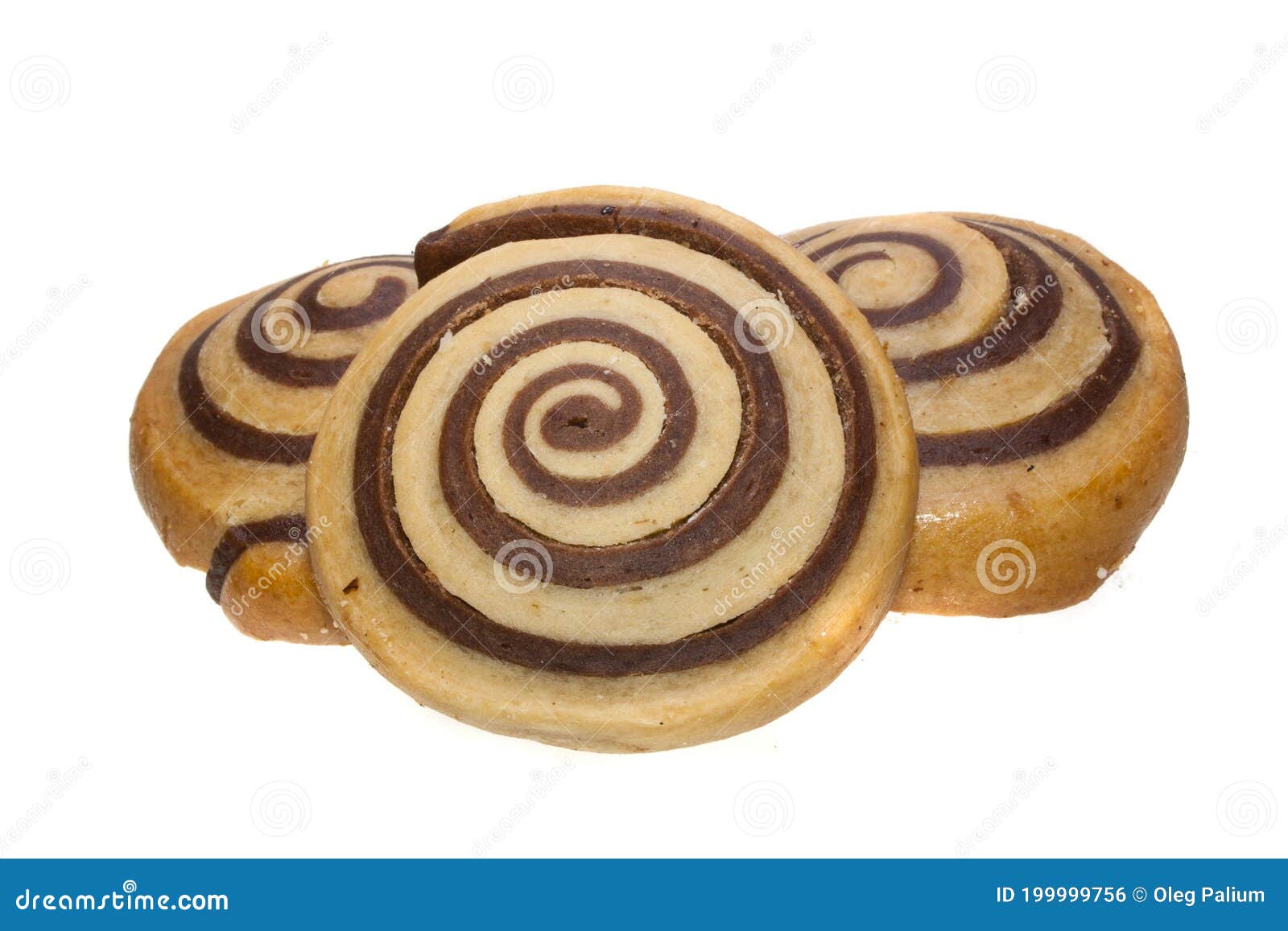 Cookie Isolated on White Background Stock Photo - Image of eating ...