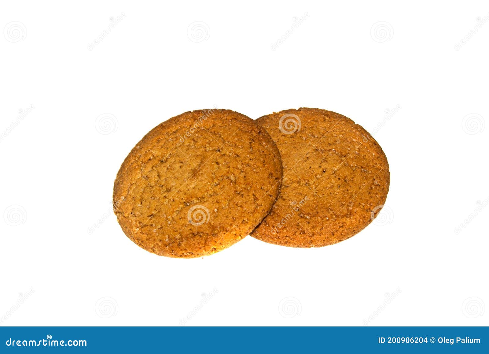 Cookie Isolated on White Background Stock Photo - Image of dessert ...