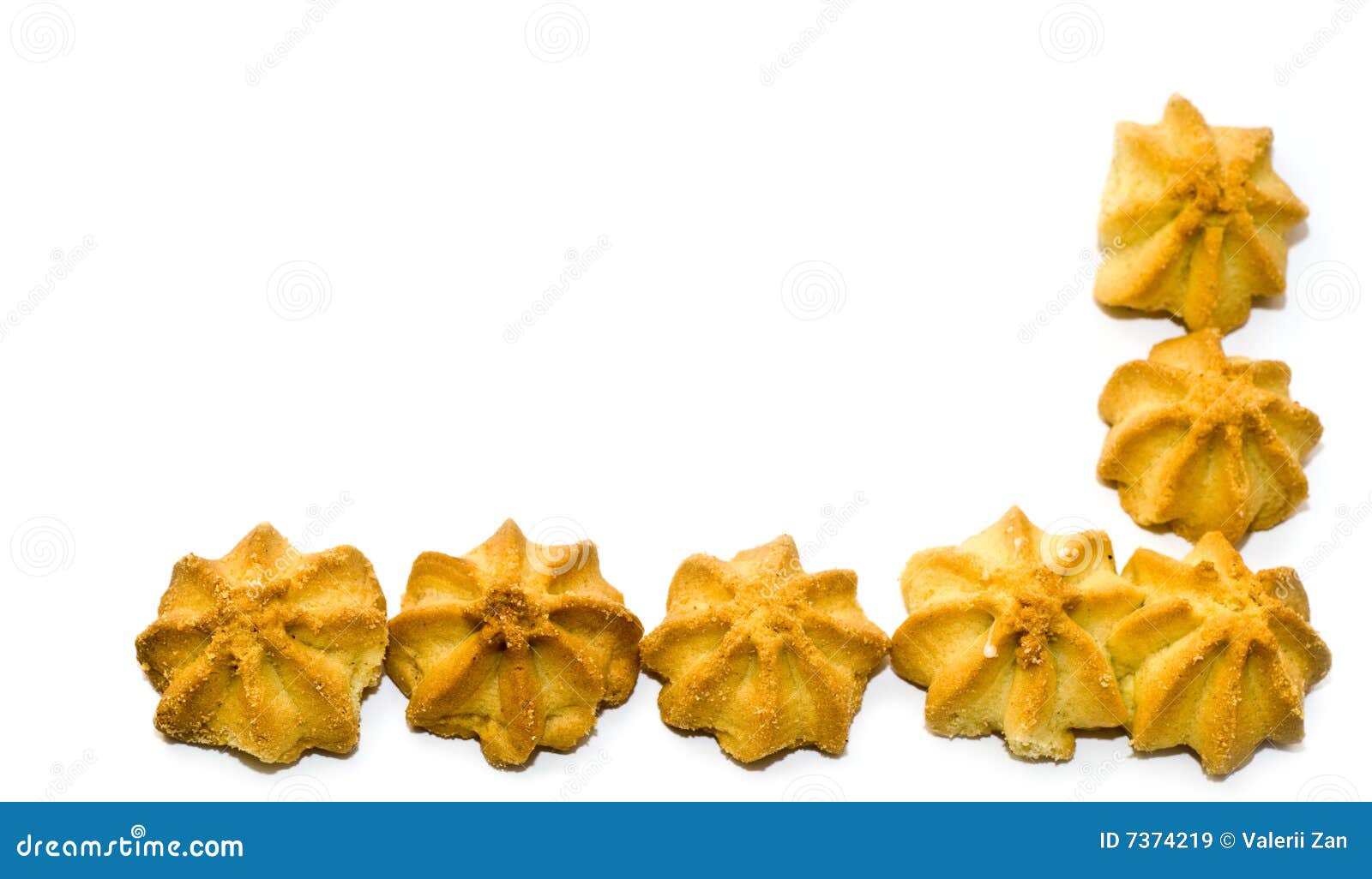 Cookie in a line stock image. Image of heap, dessert, group - 7374219