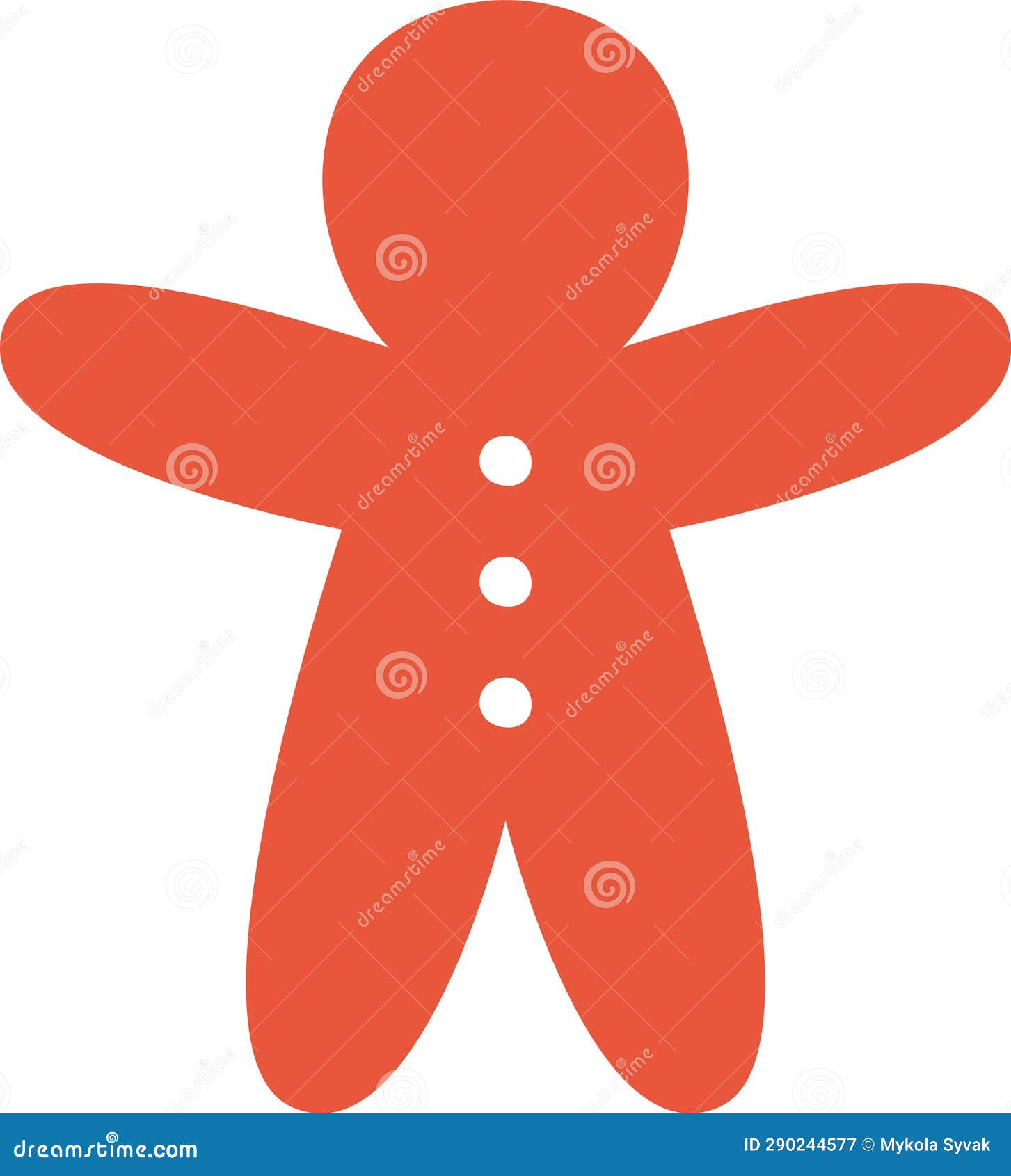 Cookie Man Silhouette stock illustration. Illustration of cookie ...