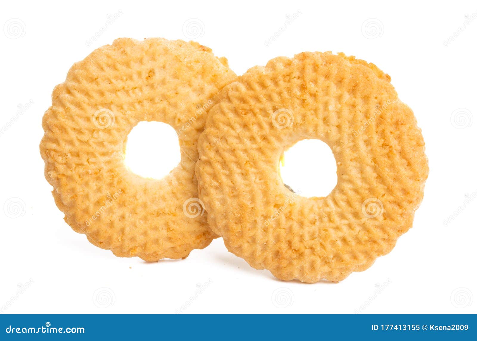 Cookie rings isolated stock image. Image of round, meal - 177413155
