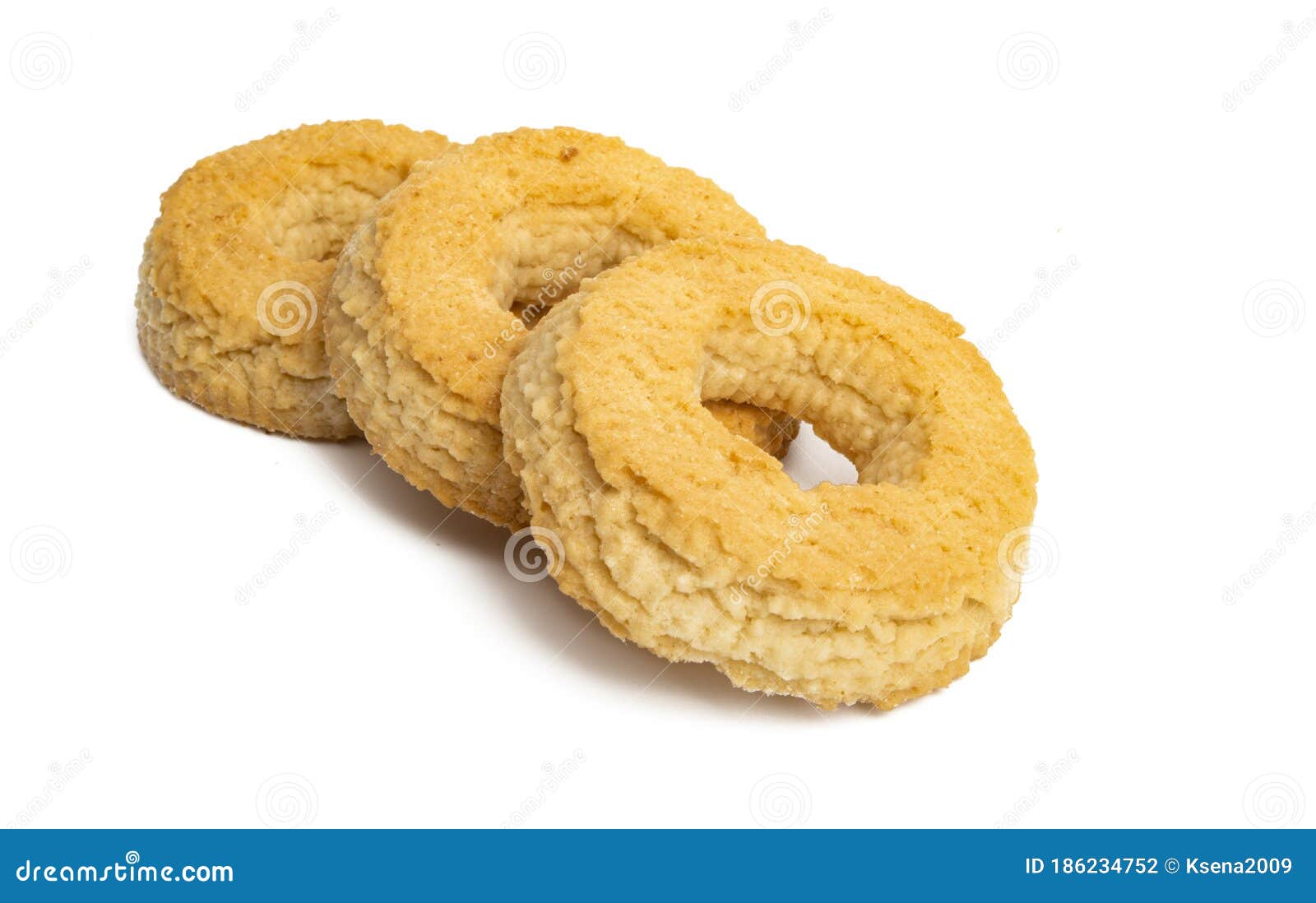 Cookie rings isolated stock photo. Image of bakery, pastry - 186234752