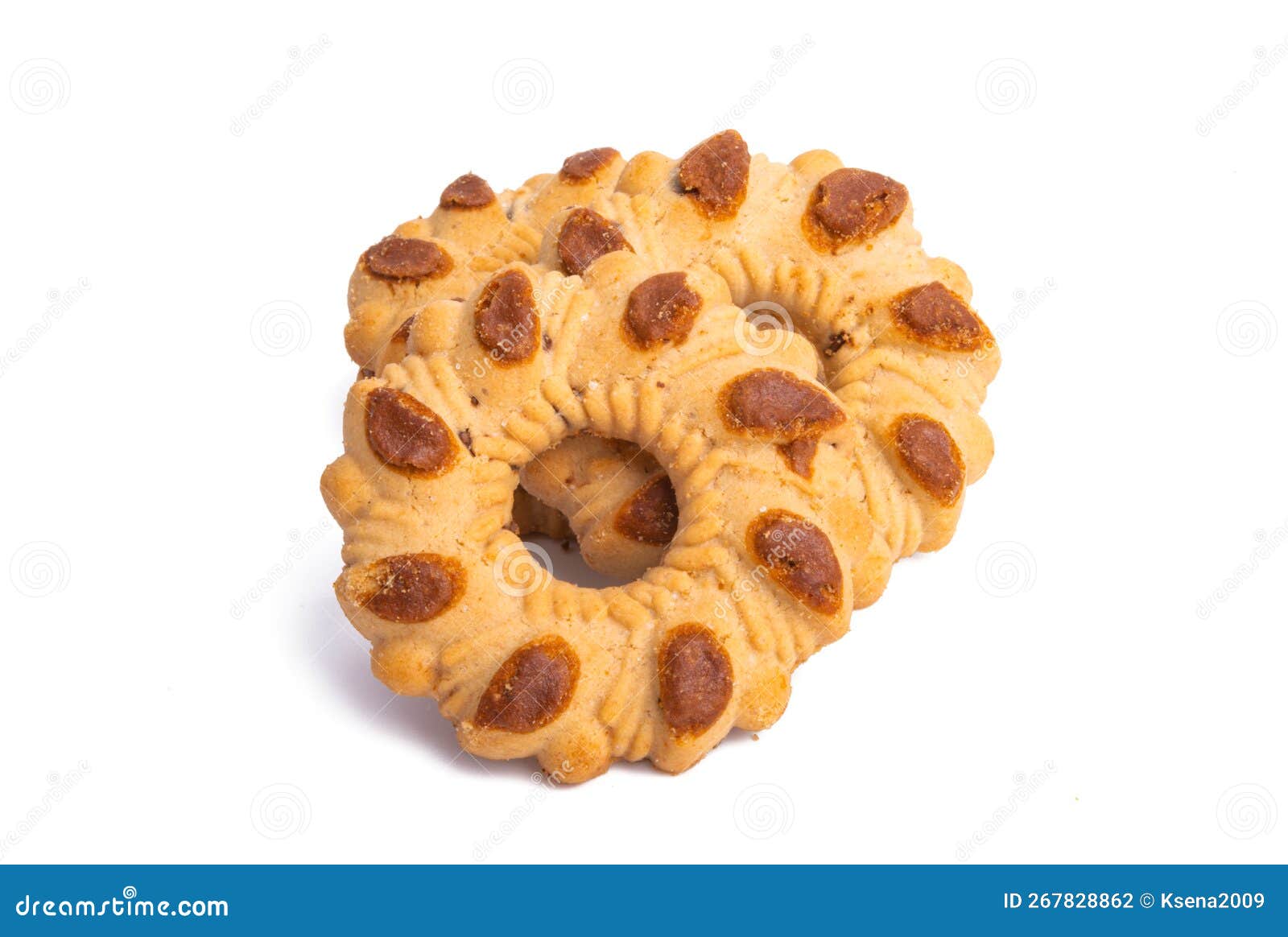 Cookie rings isolated stock photo. Image of circle, rings - 267828862