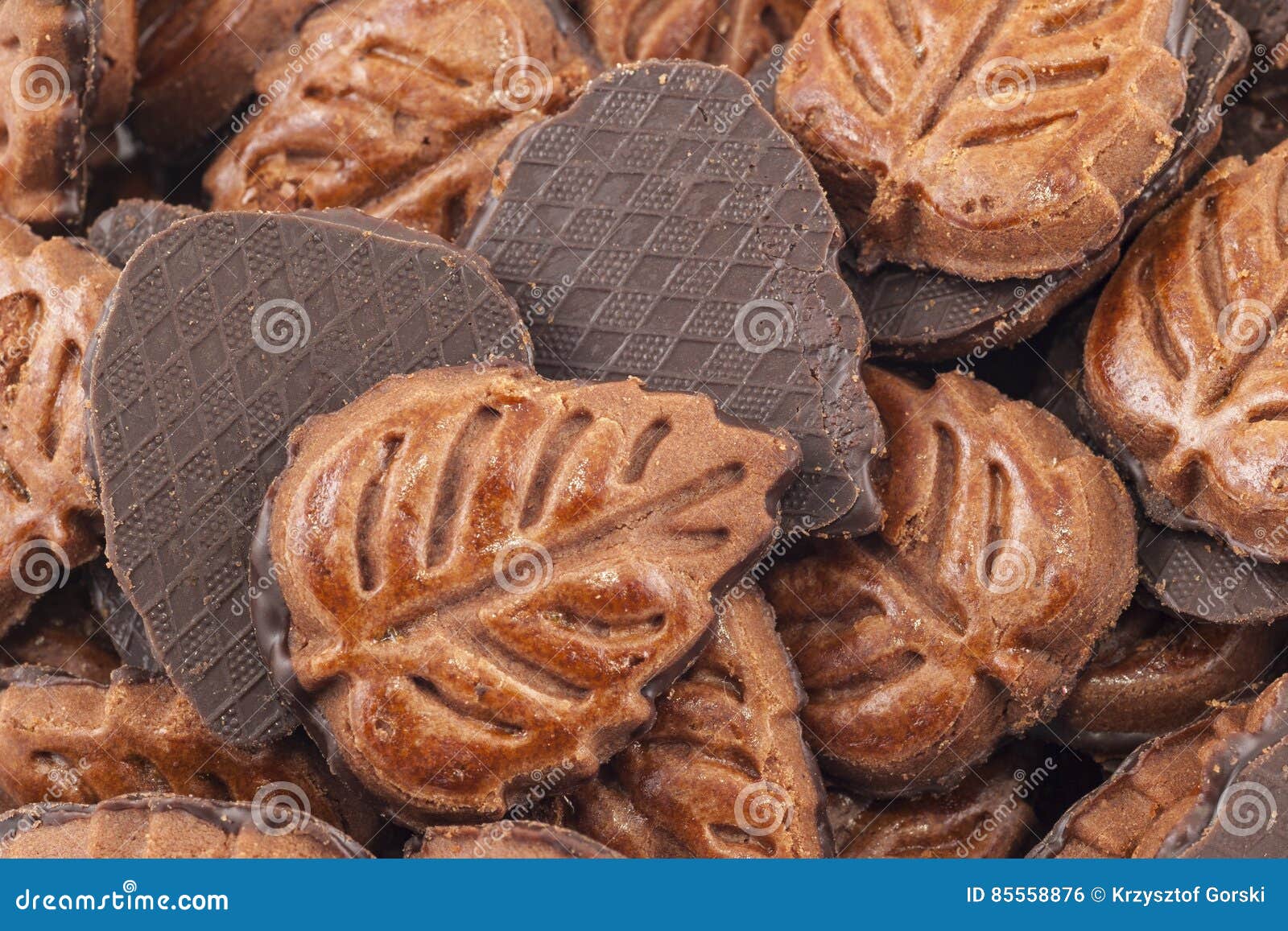 Cookie in the Shape of a Leaf Stock Photo - Image of close, fruit: 85558876
