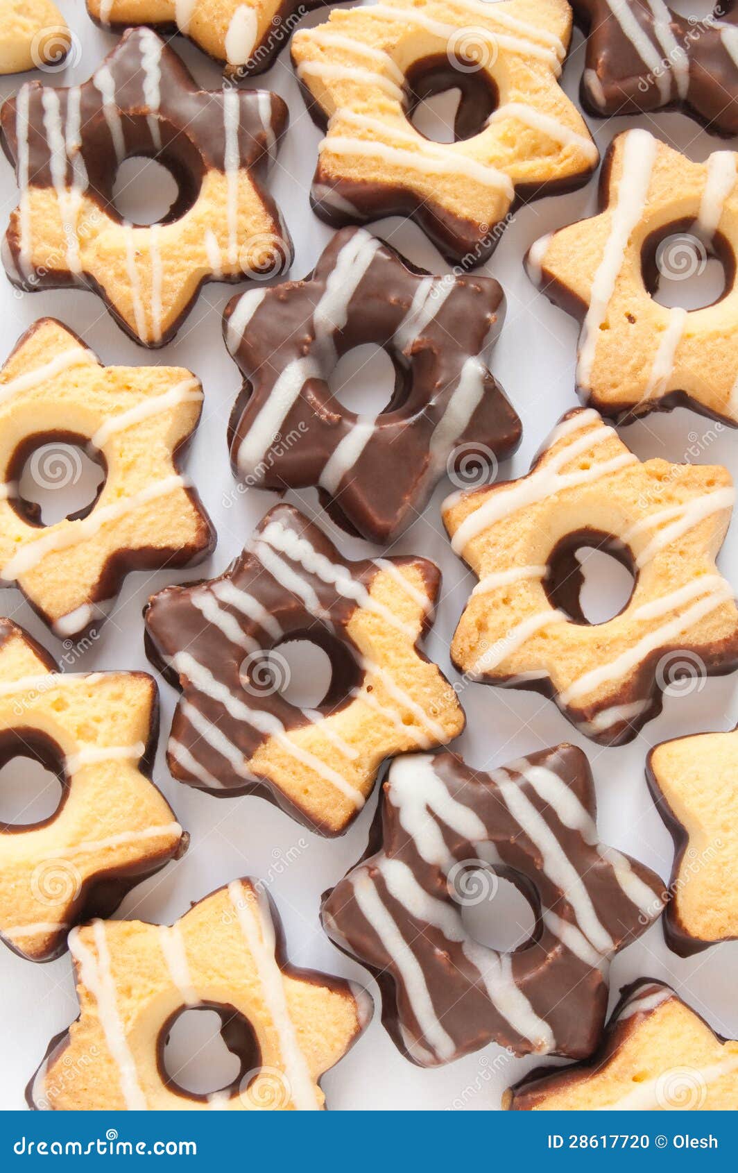 Cookie in the Shape of Star Stock Photo - Image of isolated, food: 28617720