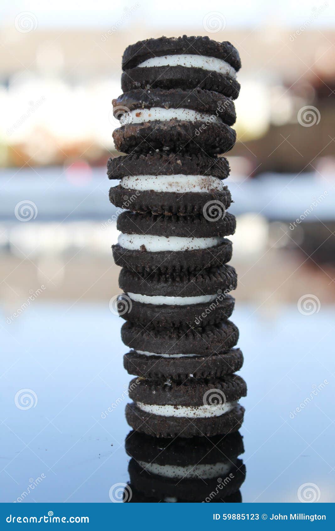 Cookie stack stock image. Image of snack, chocolate, confection - 59885123
