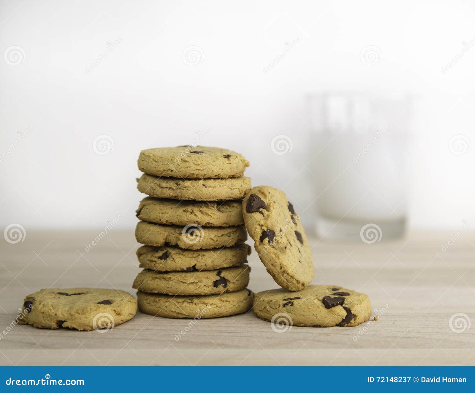 Cookie Stack #3 stock image. Image of glass, chocolate - 72148237