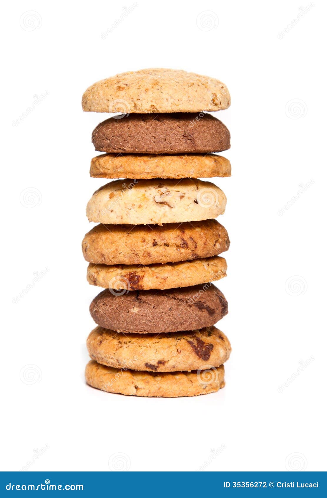 Cookie tower stock photo. Image of indulgence, fresh - 35356272