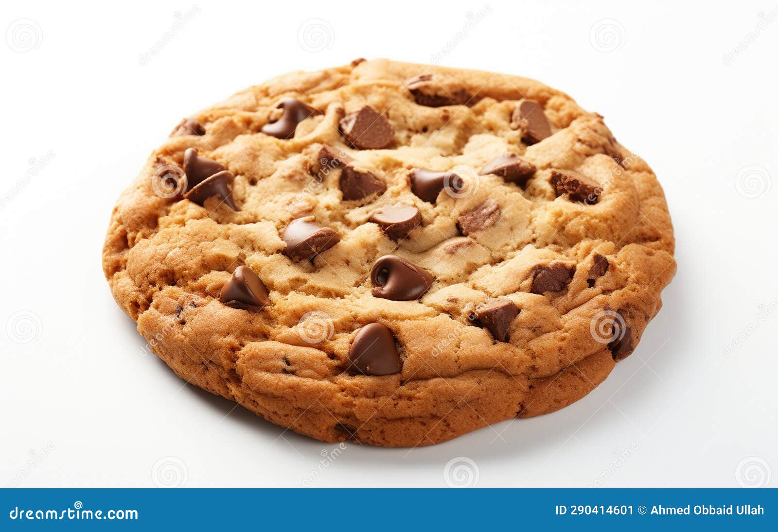 A Cookie on a White Background. Generative by Ai Stock Illustration ...