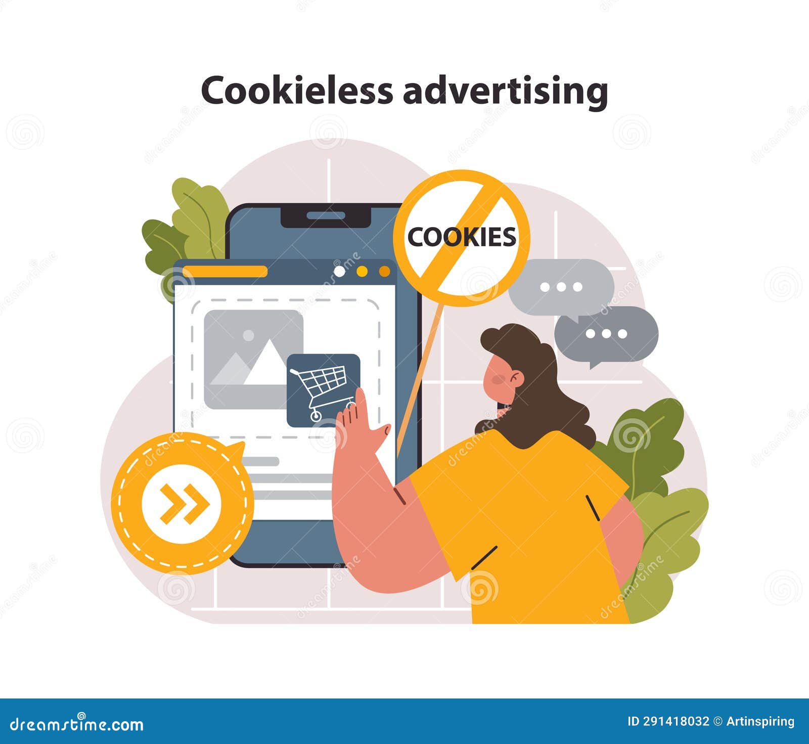 Cookieless Stock Illustrations – 5 Cookieless Stock Illustrations, Vectors & Clipart - Dreamstime