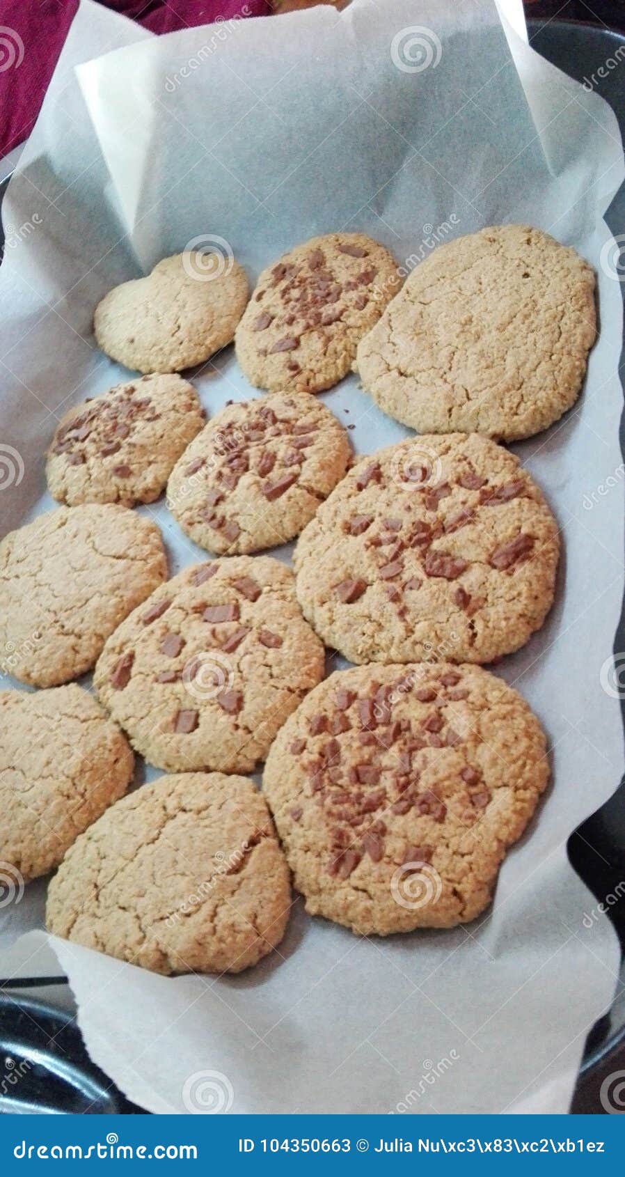 Cookies imagen de archivo. Imagen de casero, alimento - 104350663