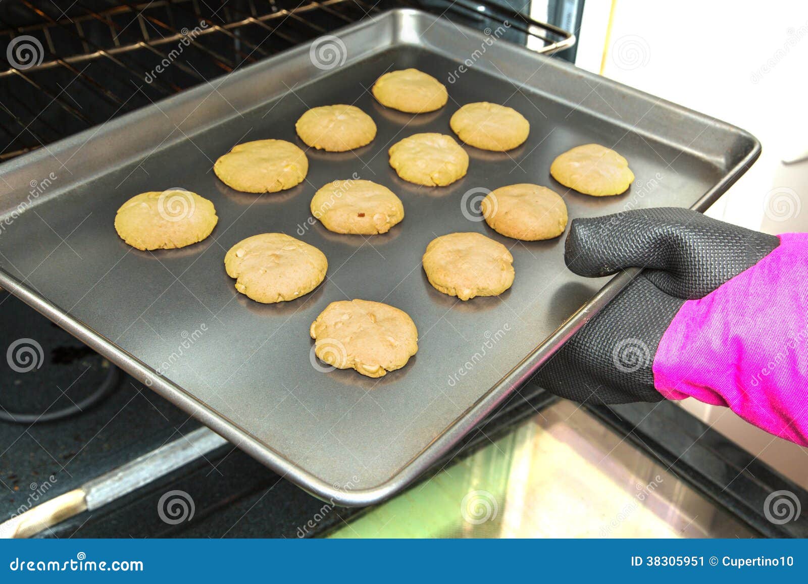 Cookies stock image. Image of bake, tray, dessert, horizontal - 38305951