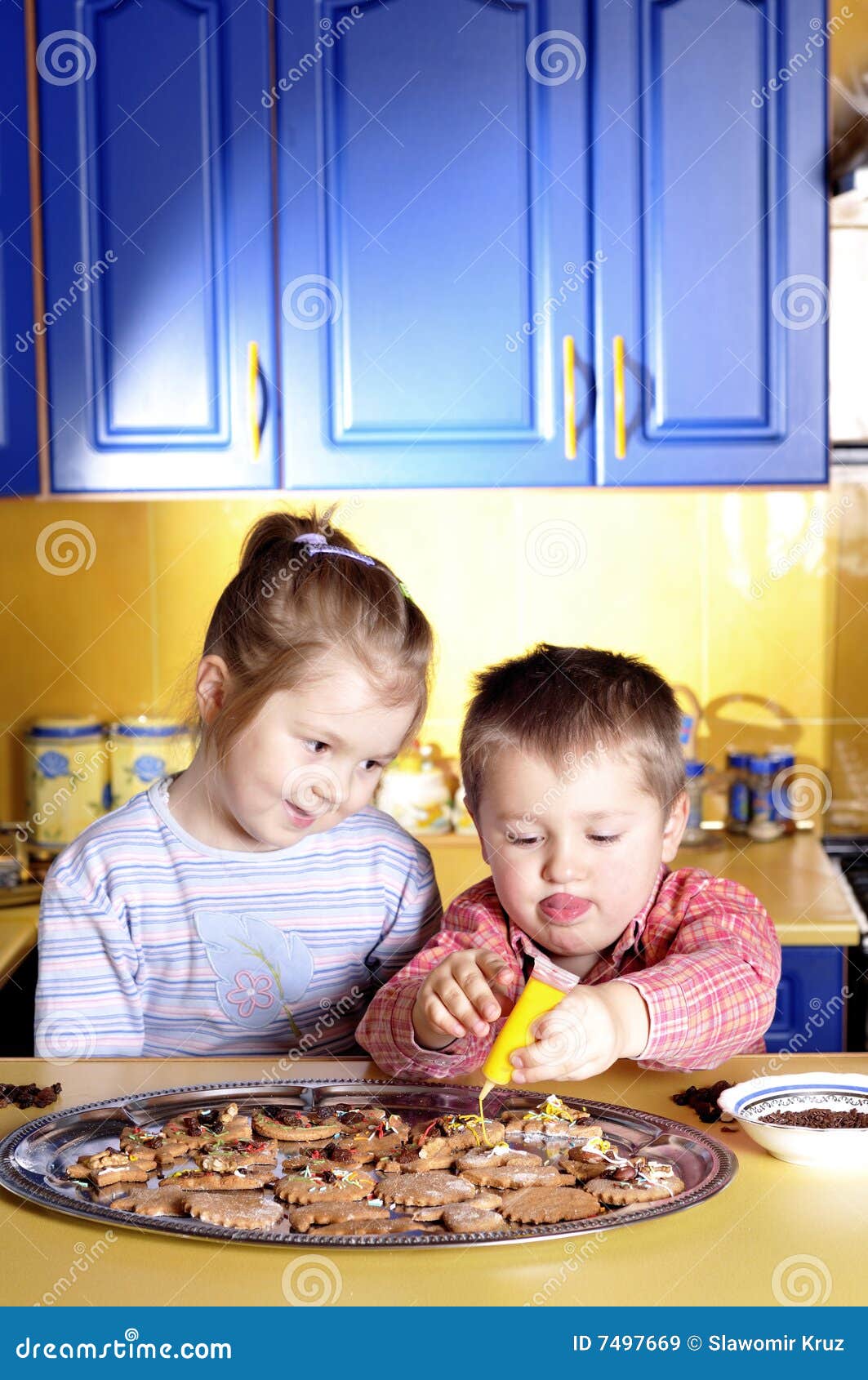 Cookies stock image. Image of toddler, kids, food, making - 7497669
