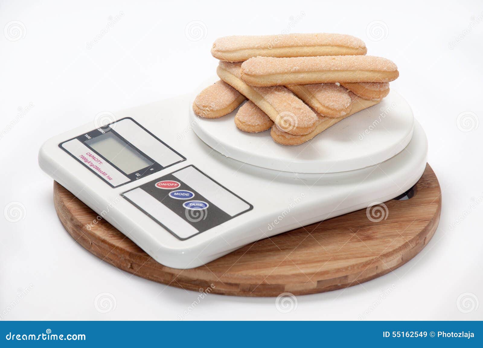 Cookies Arranged on Digital Scale Stock Image - Image of modern ...