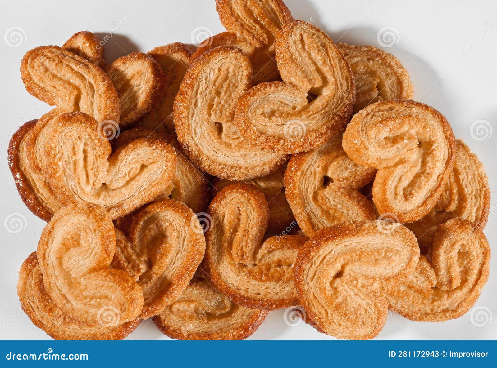 Cookies Background Top View Isolated Stock Image - Image of food ...