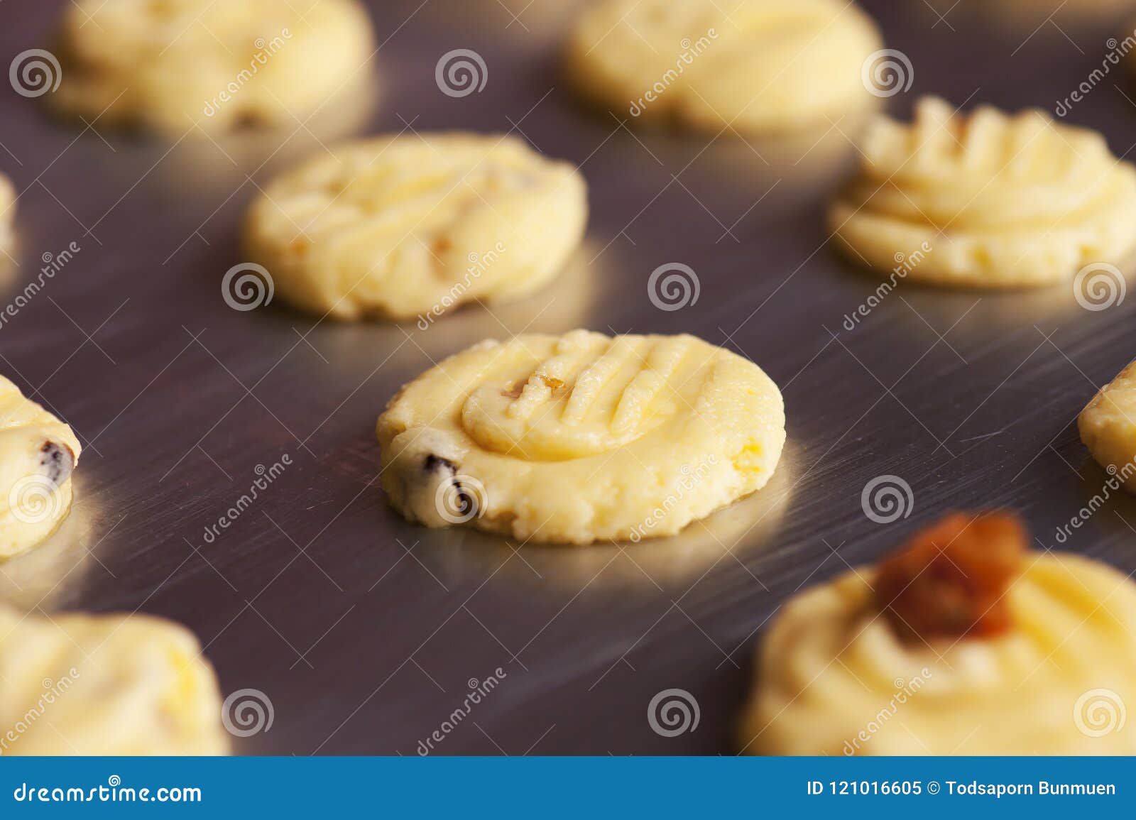 Cookies before Baking for Bakery Stock Image - Image of cake, bake ...