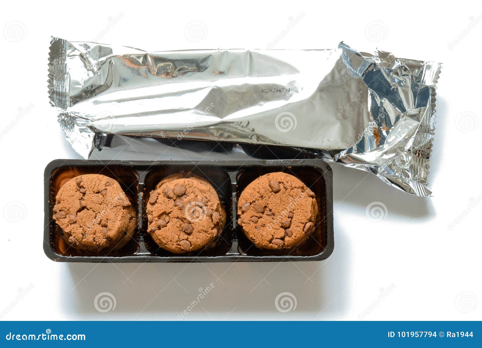 Cookies and Biscuits Pack on White Background. Stock Photo - Image of ...