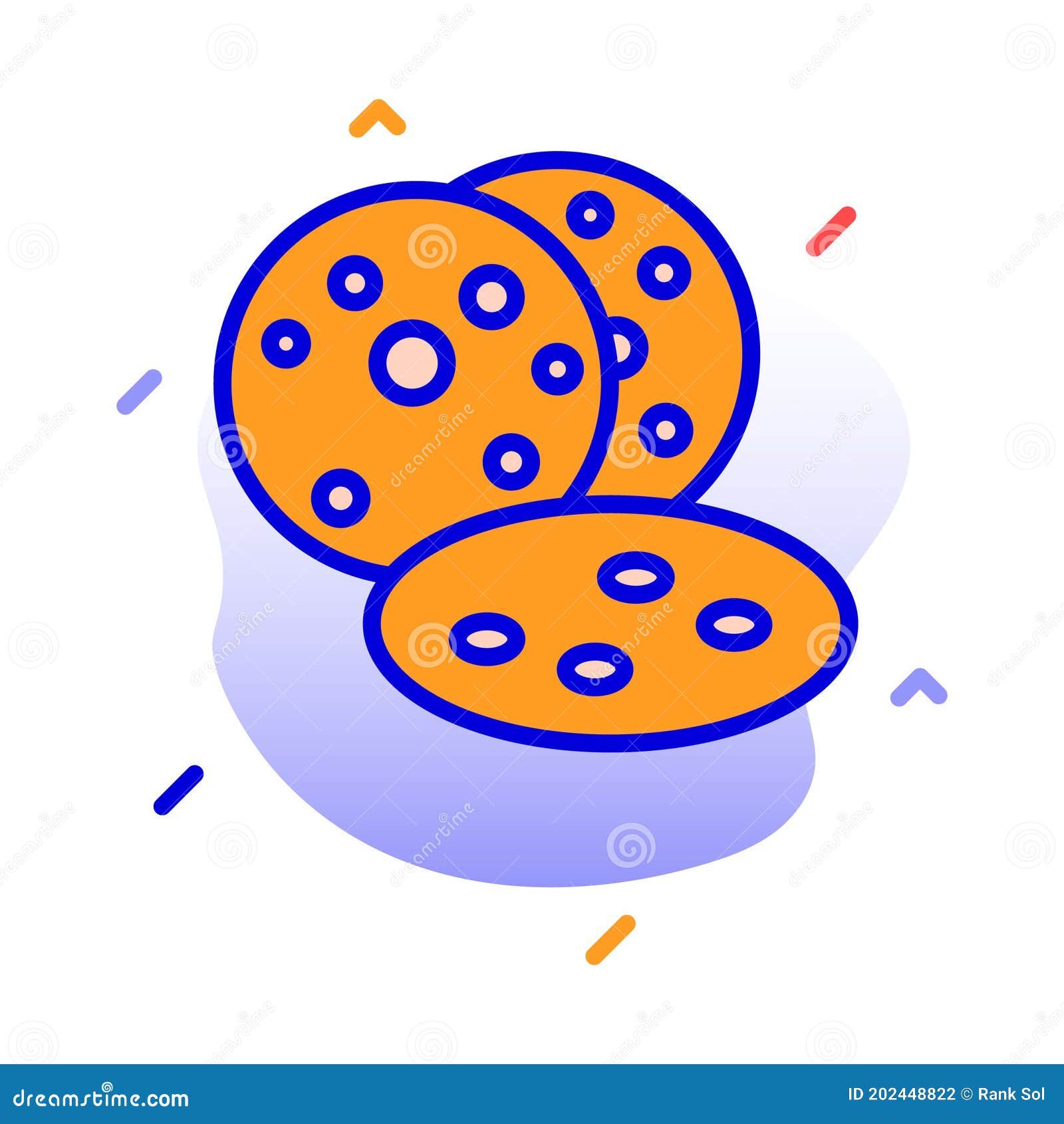 Cookies, Biscuits, Sweets, Baking Fully Editable Vector Icons Stock ...