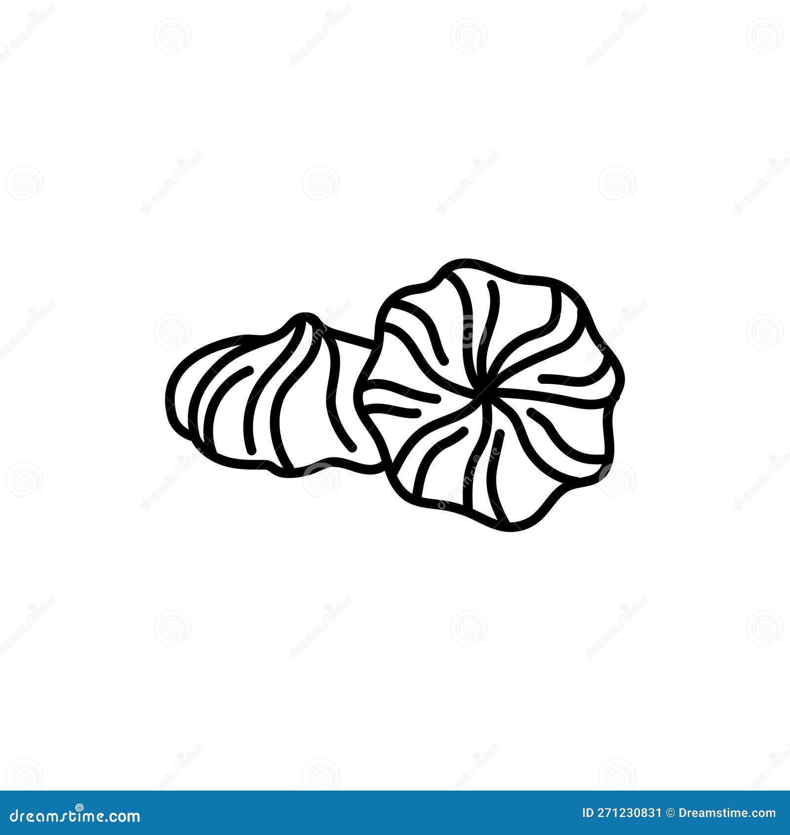 Cookies Black Line Icon. Bakery Stock Vector - Illustration of ...