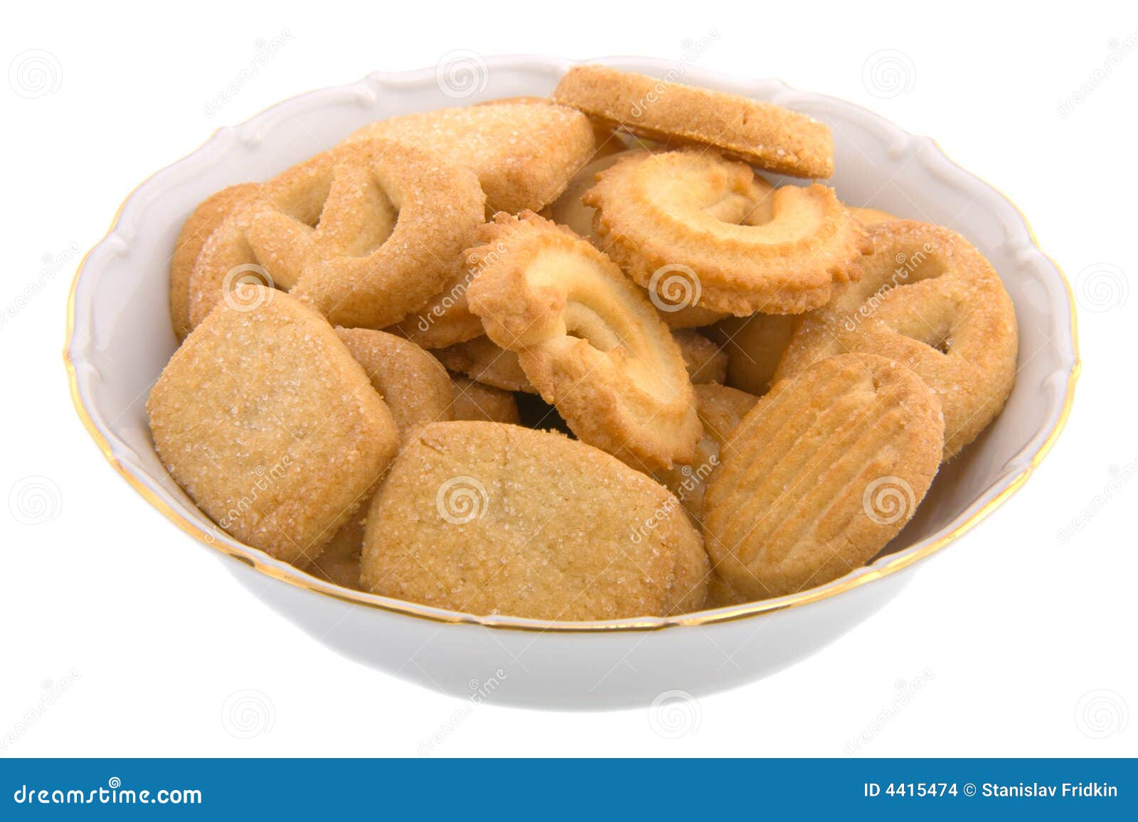 Cookies in a Bowl stock photo. Image of confectionery - 4415474