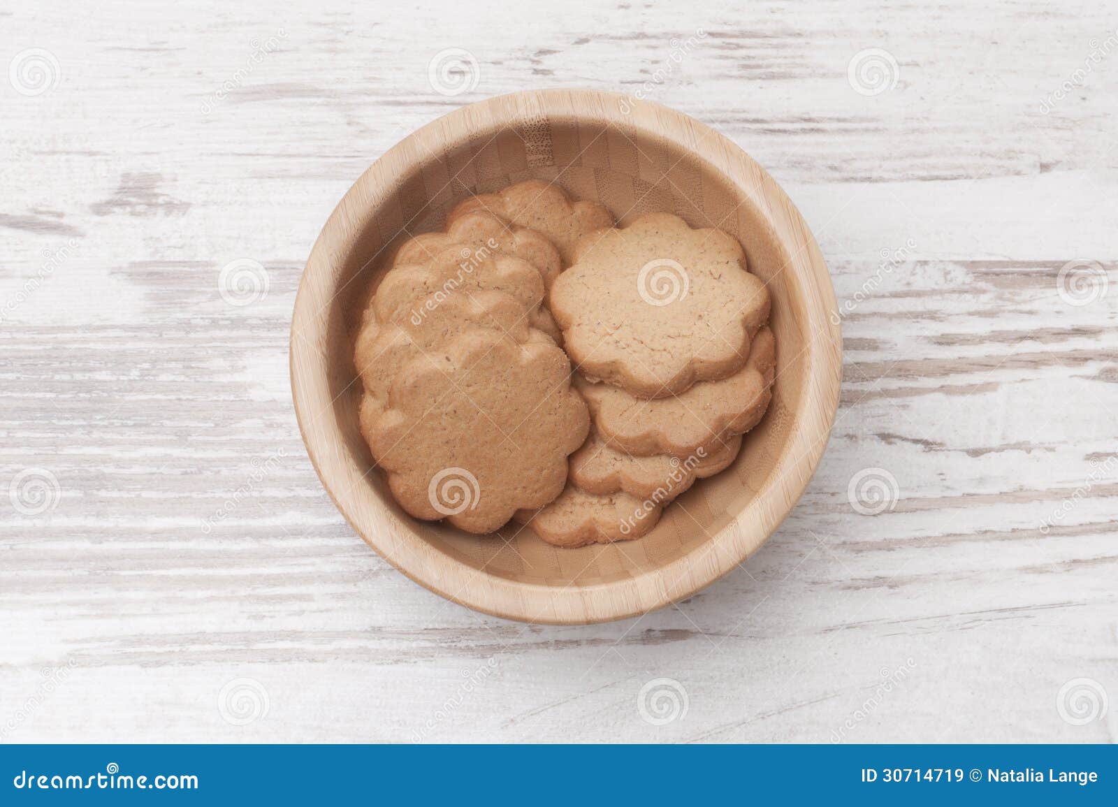 Cookies in a bowl stock image. Image of dessert, gingerbread - 30714719